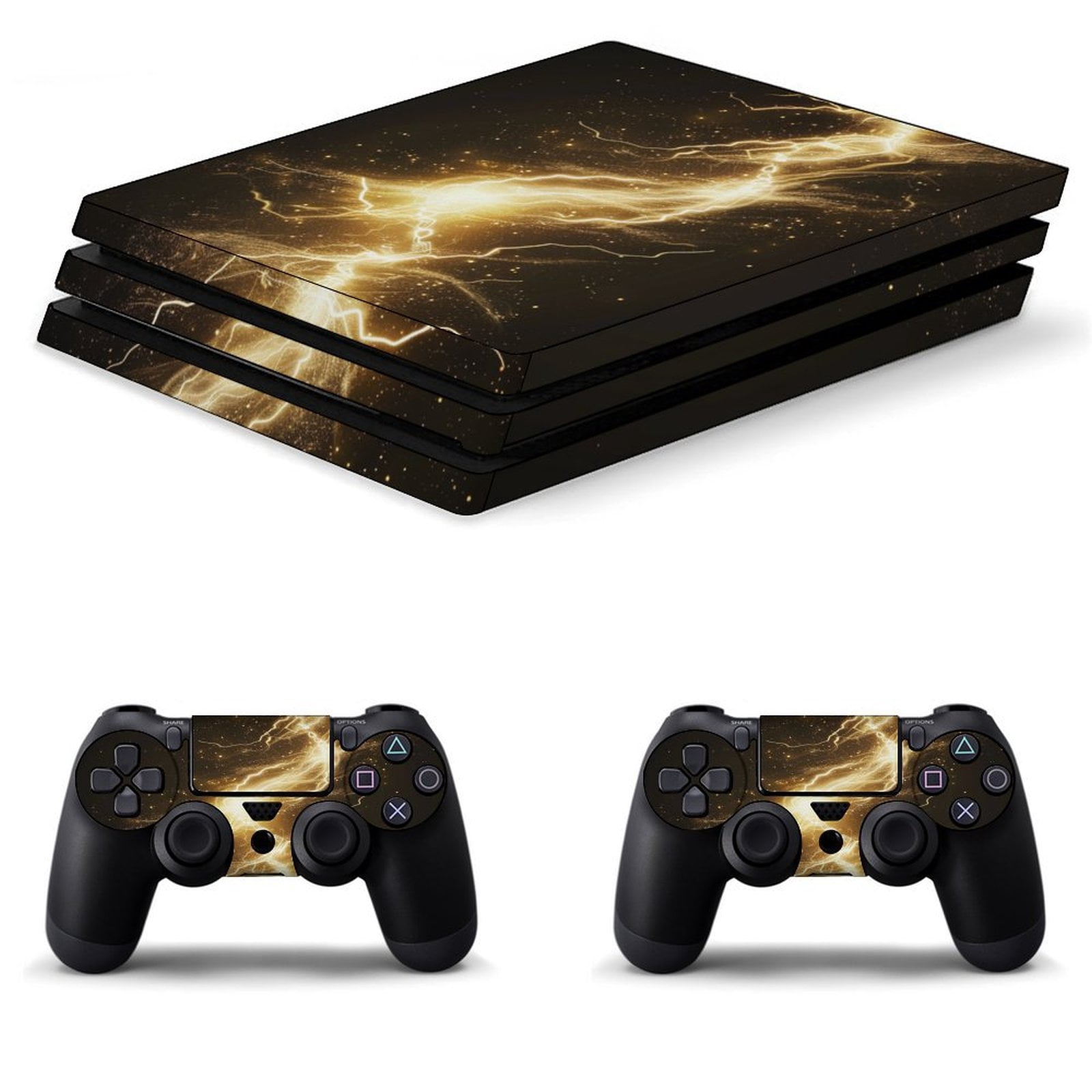 Lightning Colorful PS4/PS4 Pro/PS4 Slim Skin Sticker For Console And ...