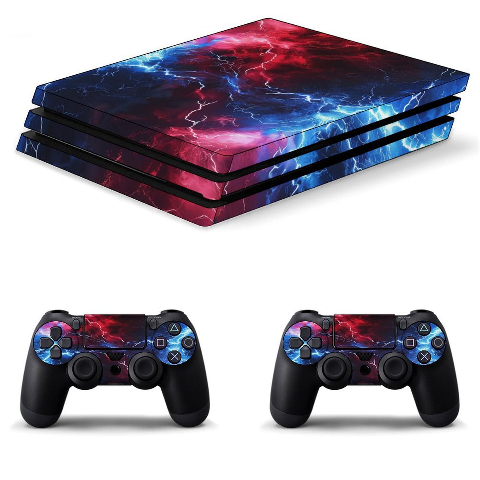 Lightning Colorful PS4/PS4 Pro/PS4 Slim Skin Sticker For Console And ...