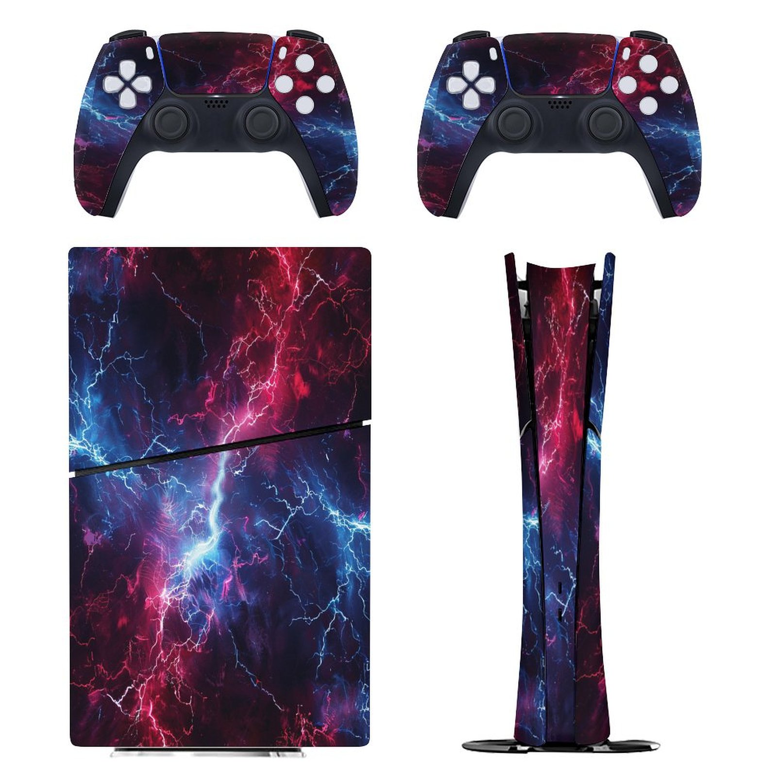 Lightning Colorful PS5/PS5 Pro/PS5 Slim Digital Disc Skin Sticker For ...
