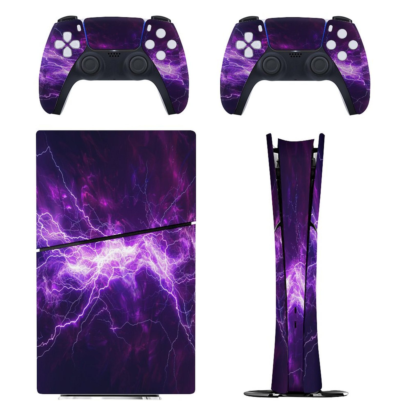 Lightning Colorful PS5/PS5 Pro/PS5 Slim Digital Disc Skin Sticker For ...