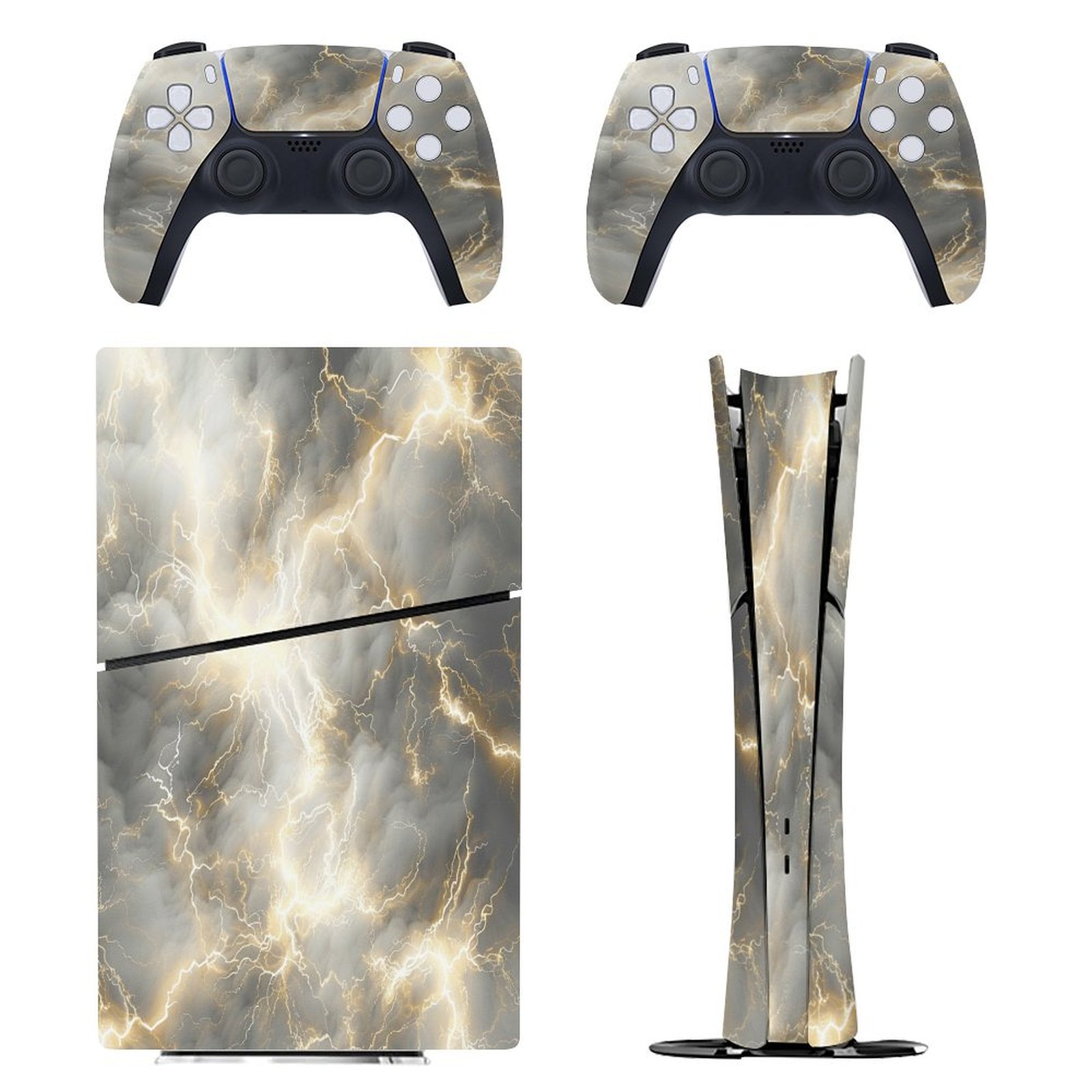 Lightning Colorful PS5/PS5 Pro/PS5 Slim Digital Disc Skin Sticker For ...