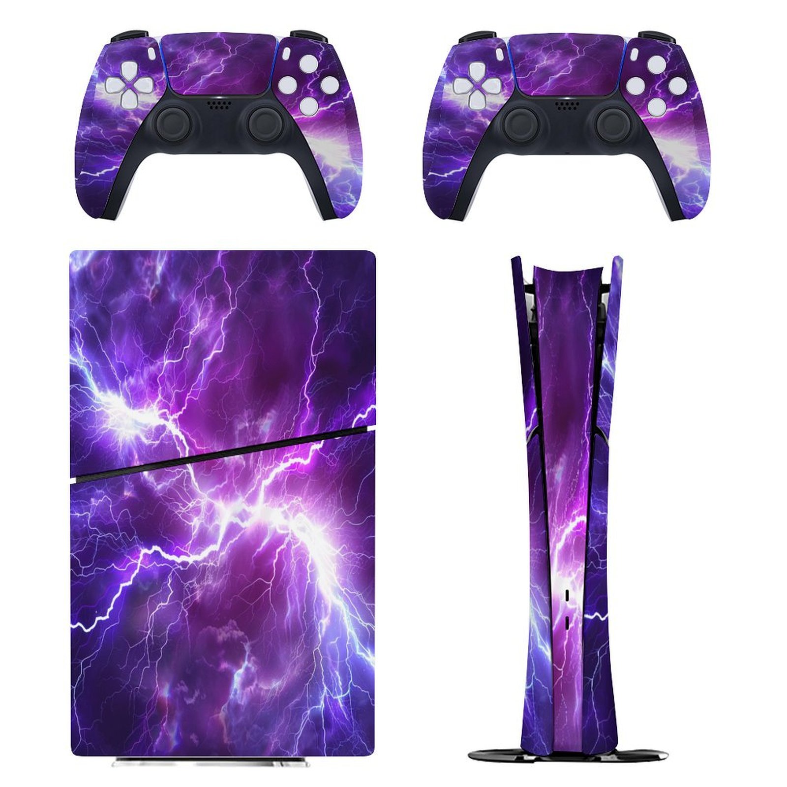 Lightning Colorful PS5/PS5 Pro/PS5 Slim Digital Disc Skin Sticker For ...