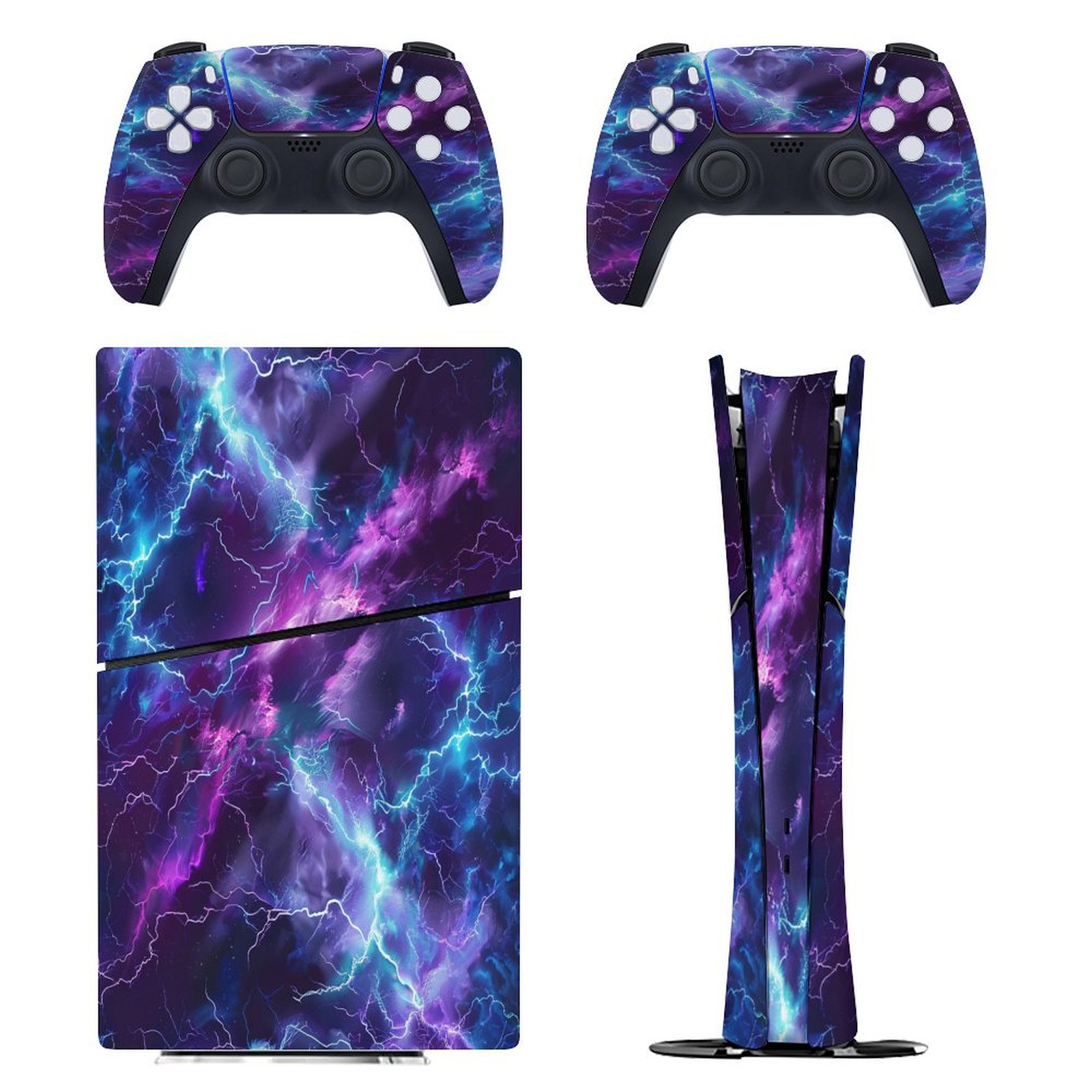 Lightning Colorful PS5/PS5 Pro/PS5 Slim Digital Disc Skin Sticker For ...