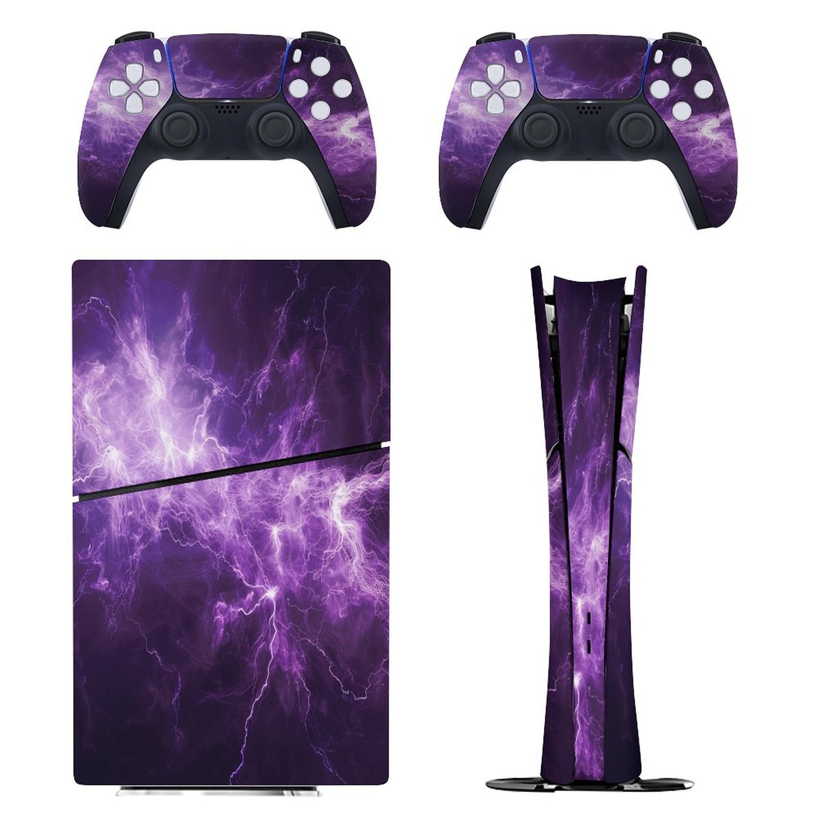 Lightning Colorful PS5/PS5 Pro/PS5 Slim Digital Disc Skin Sticker For ...
