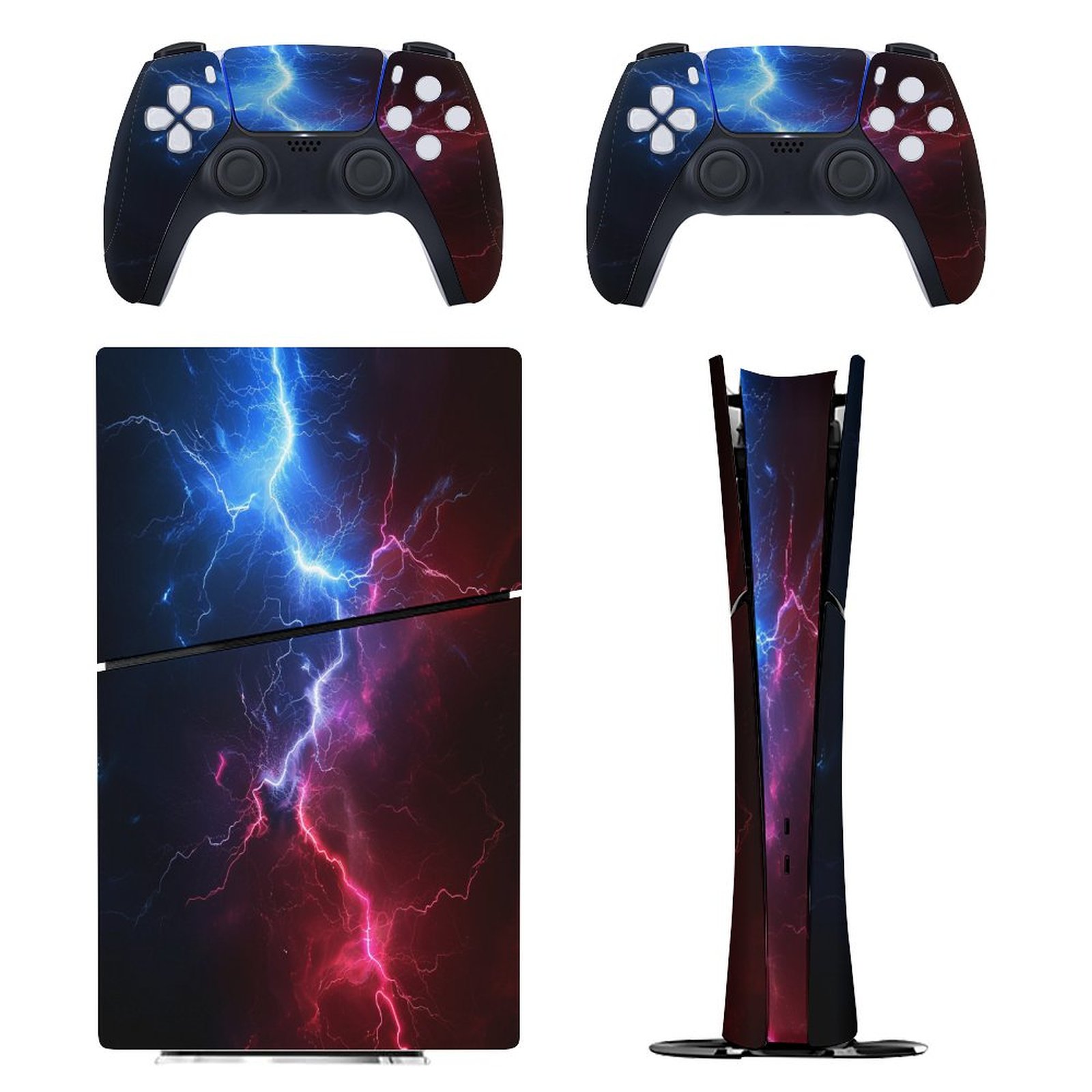 Lightning Colorful PS5/PS5 Pro/PS5 Slim Digital Disc Skin Sticker For ...