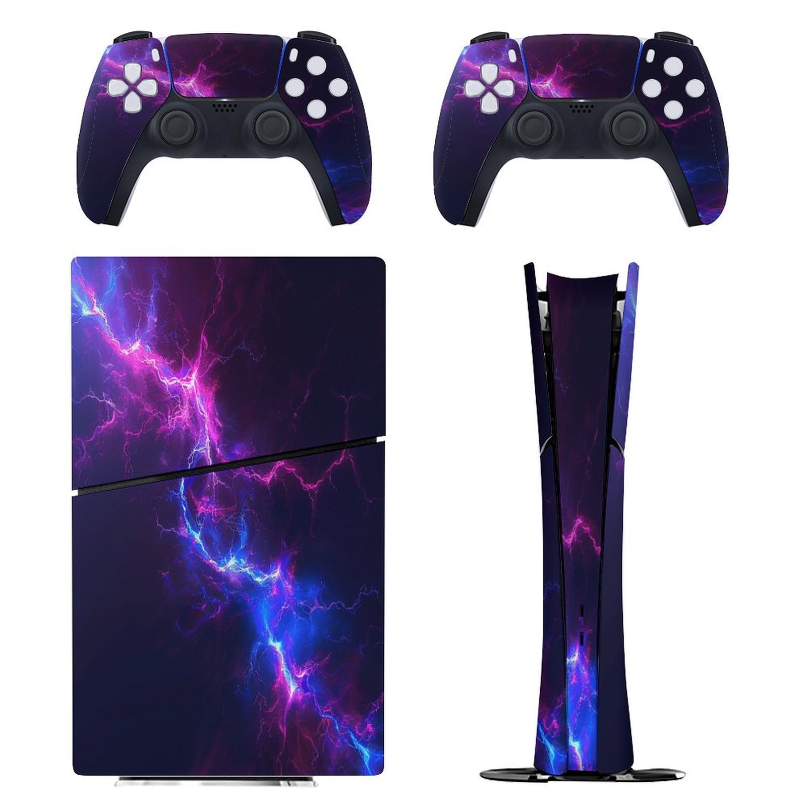 Lightning Colorful PS5/PS5 Pro/PS5 Slim Digital Disc Skin Sticker For ...