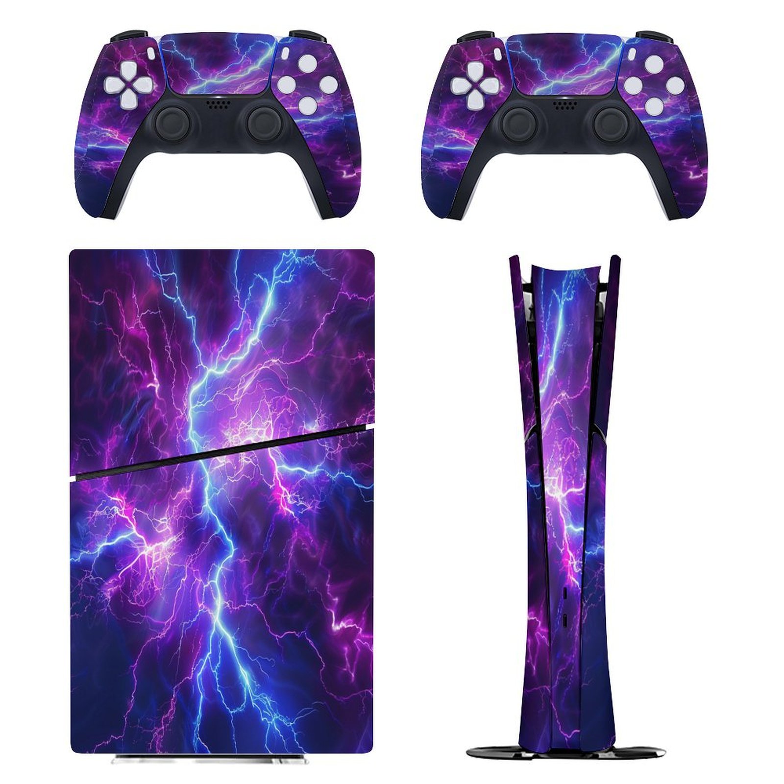 Lightning Colorful PS5/PS5 Pro/PS5 Slim Digital Disc Skin Sticker For ...