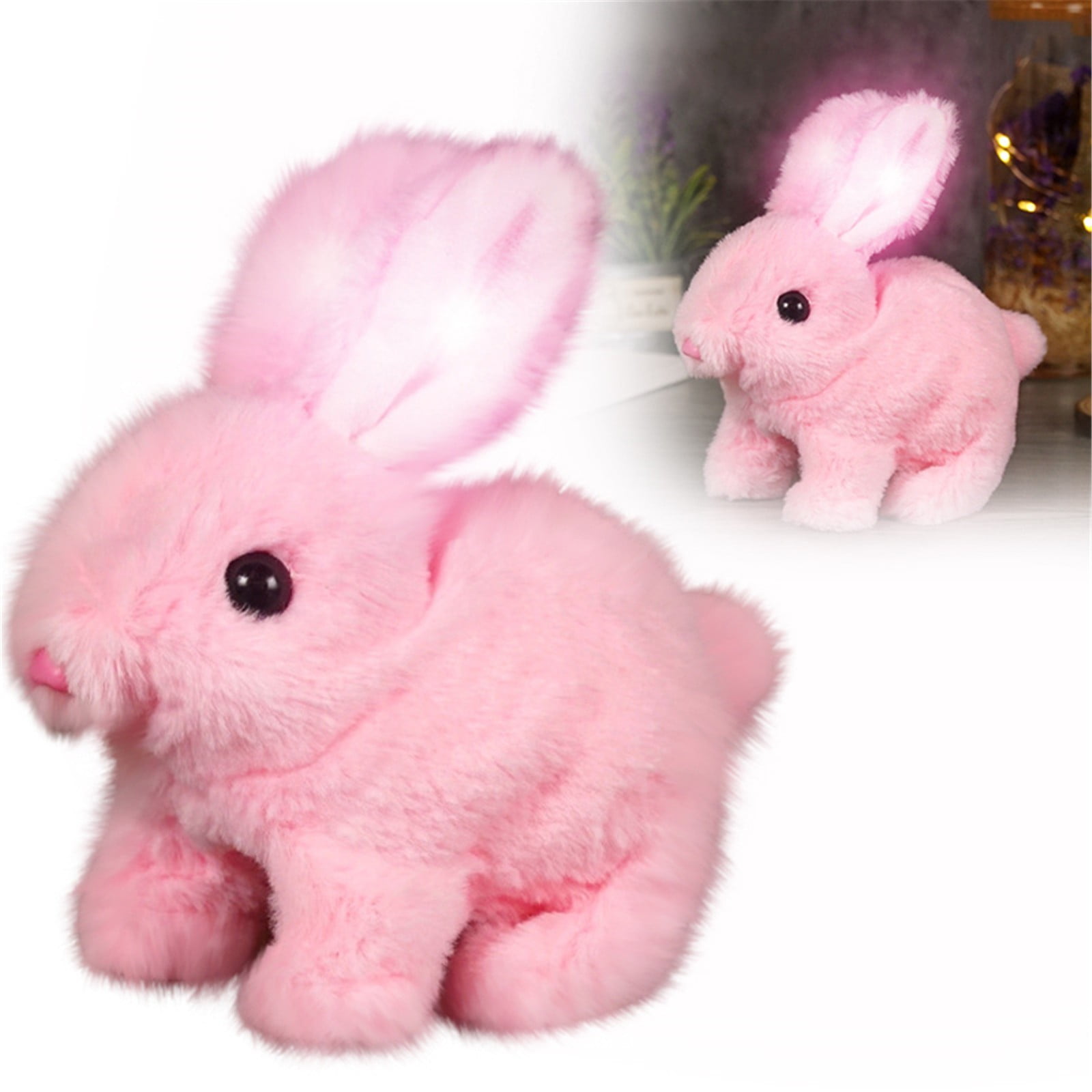 Lightning Deals! DomFun Bunny Toys,Realistic Bunny,Hopping Bunny Toy ...