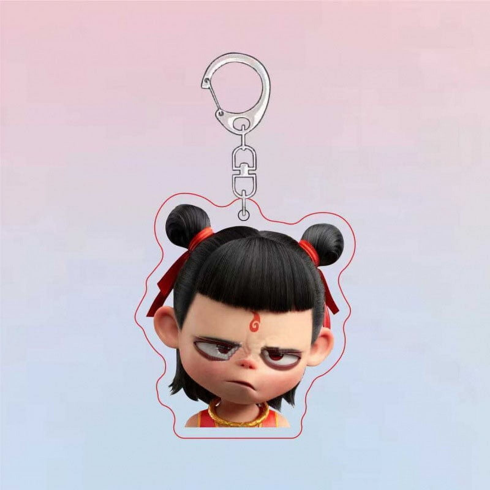 Lightning Deals! DomFun Nezha Merchandise,Nezha Keychain,Anime Keychain ...