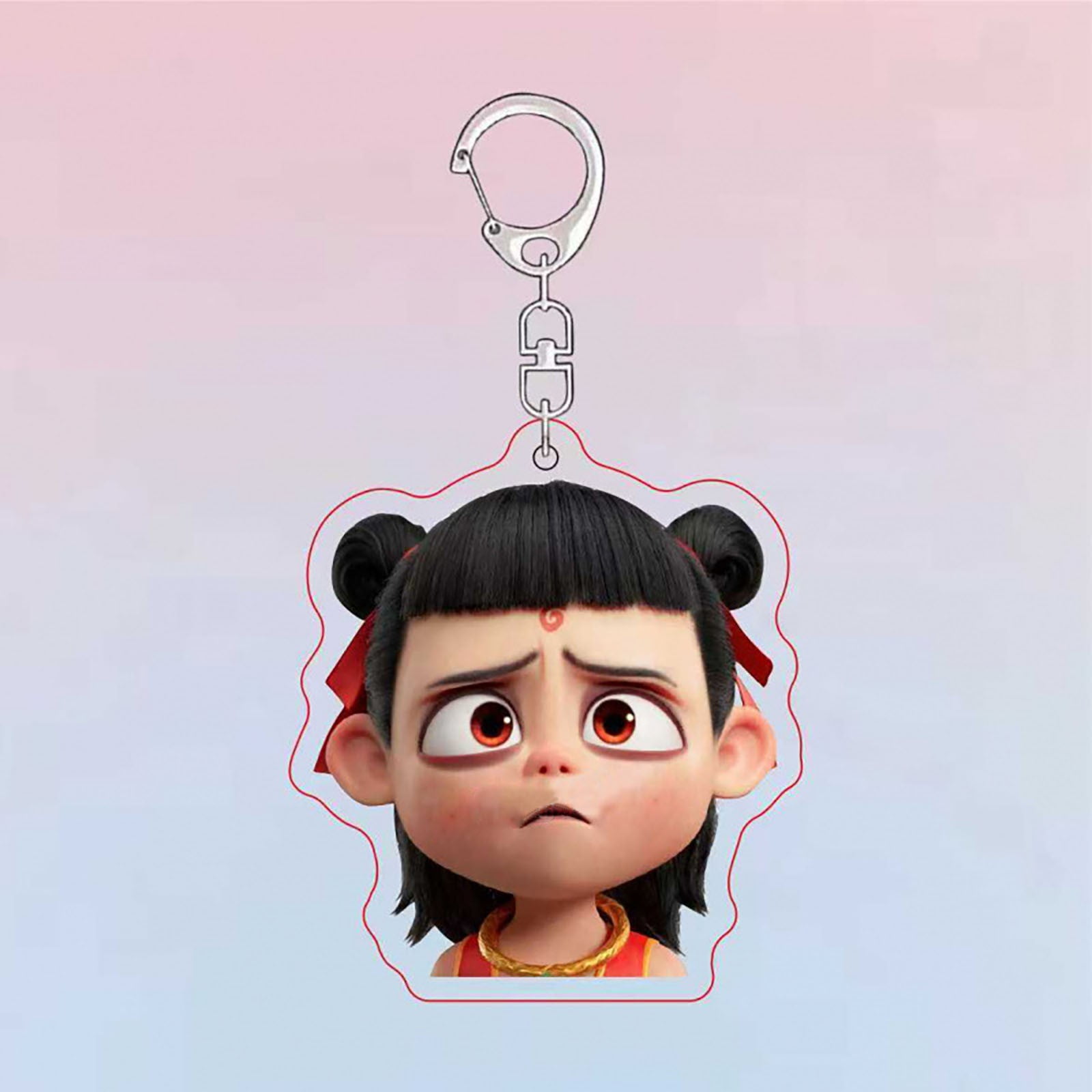Lightning Deals! DomFun Nezha Merchandise,Nezha Keychain,Anime Keychain ...