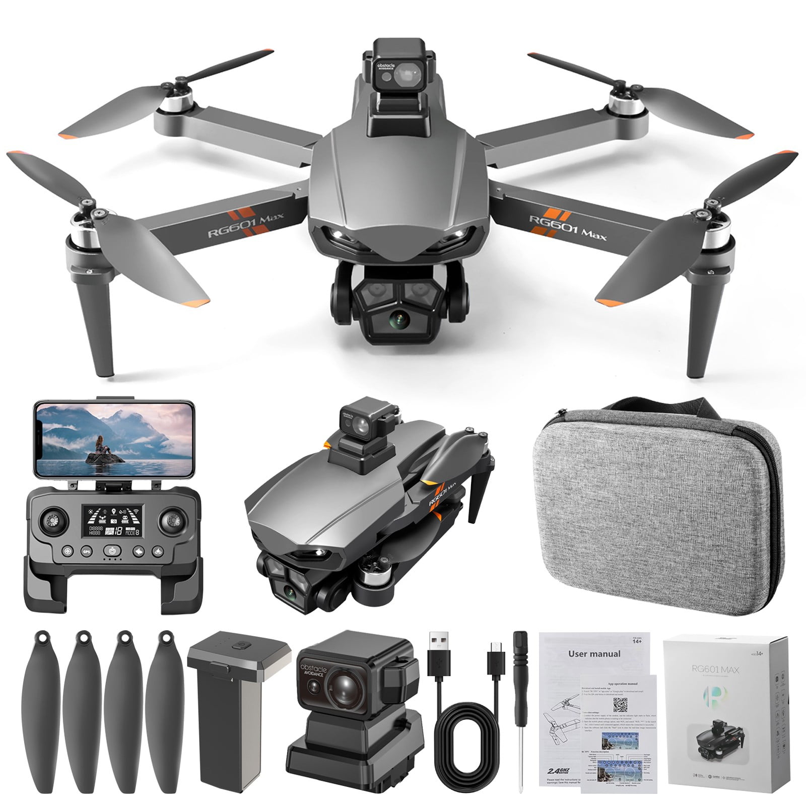 Lightning Deals of Today Drone with Camera, 2K HD FPV Drone with ...