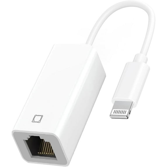 Lightning to Ethernet Adapter, [MFi Certified] Lightning to RJ45 ...