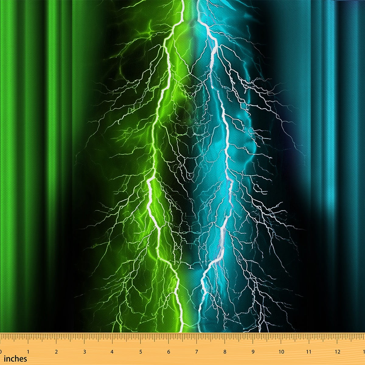 Lightning Fabric By The Yard,Natural Thunder Gradient Upholstery Fabric ...