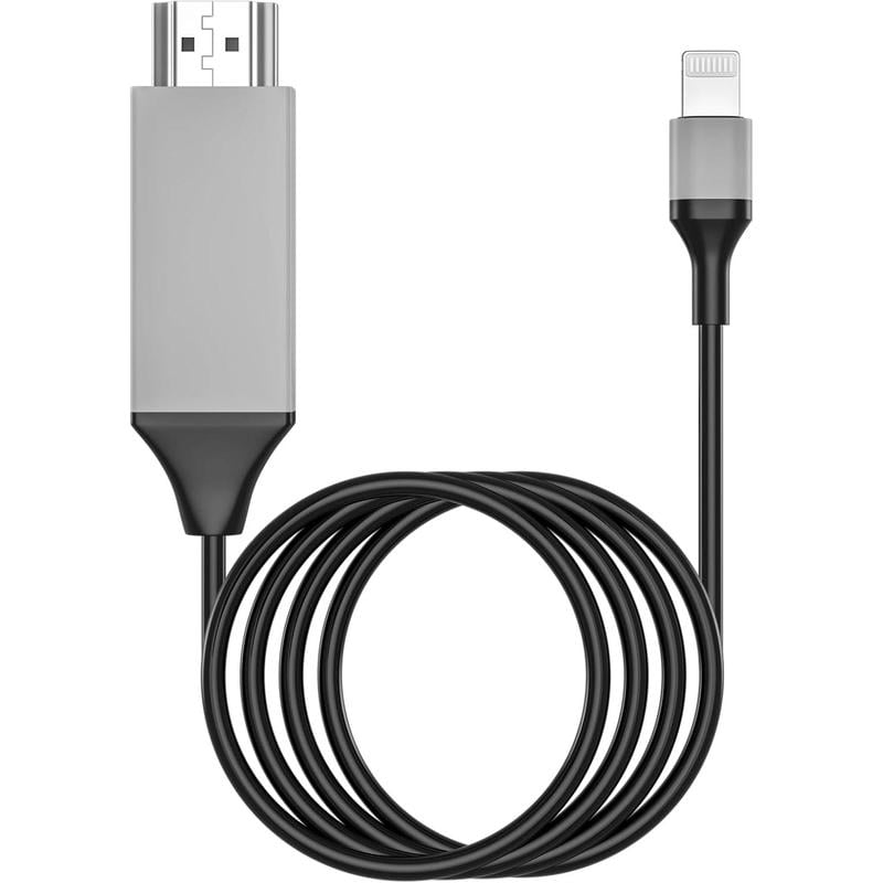 Lightning to HDMI cable adapter for iPhone, 1080P Lightning digital AV ...