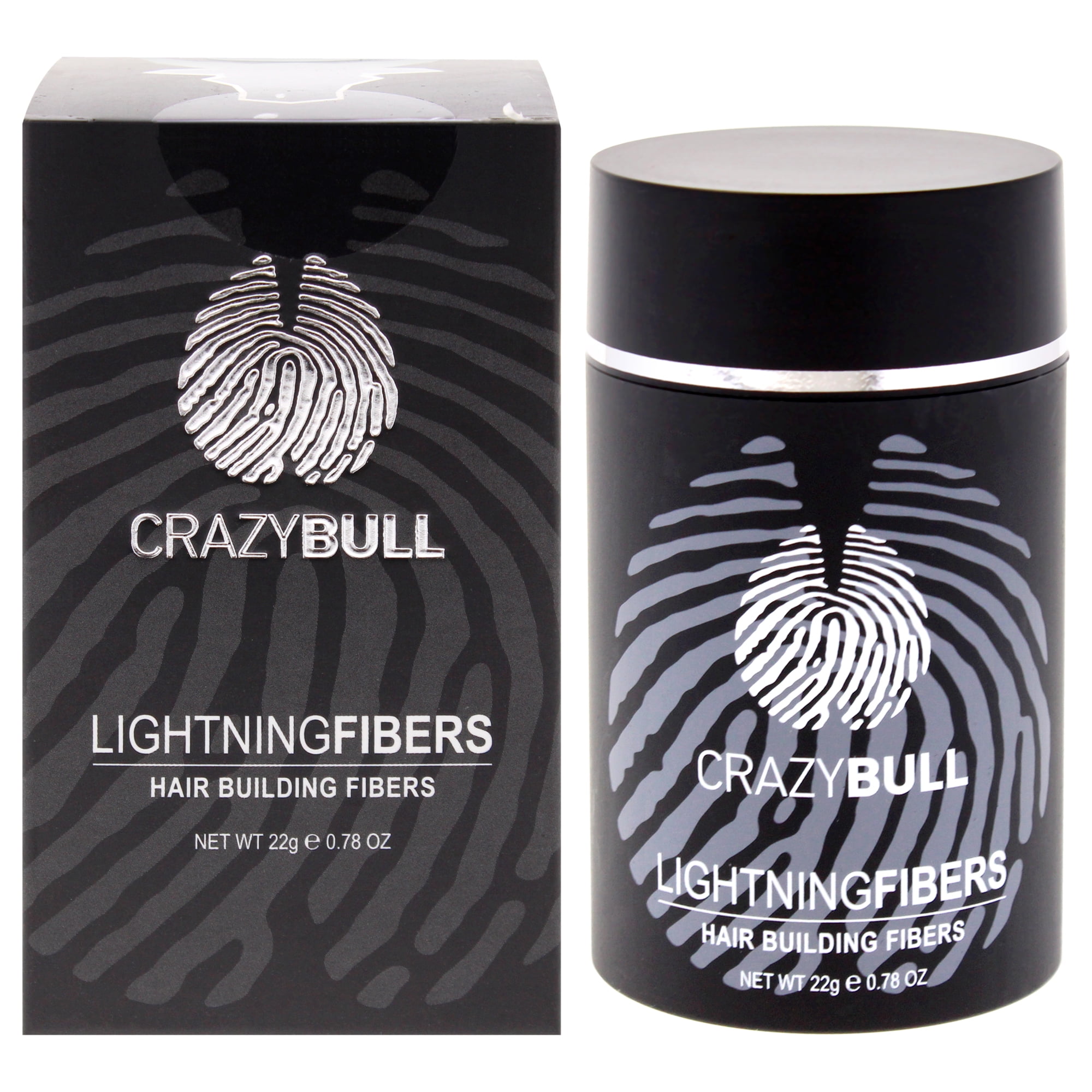 Lightning Hair Building Fibers - 1 Black by Crazy Bull Hair for Men - 0 ...