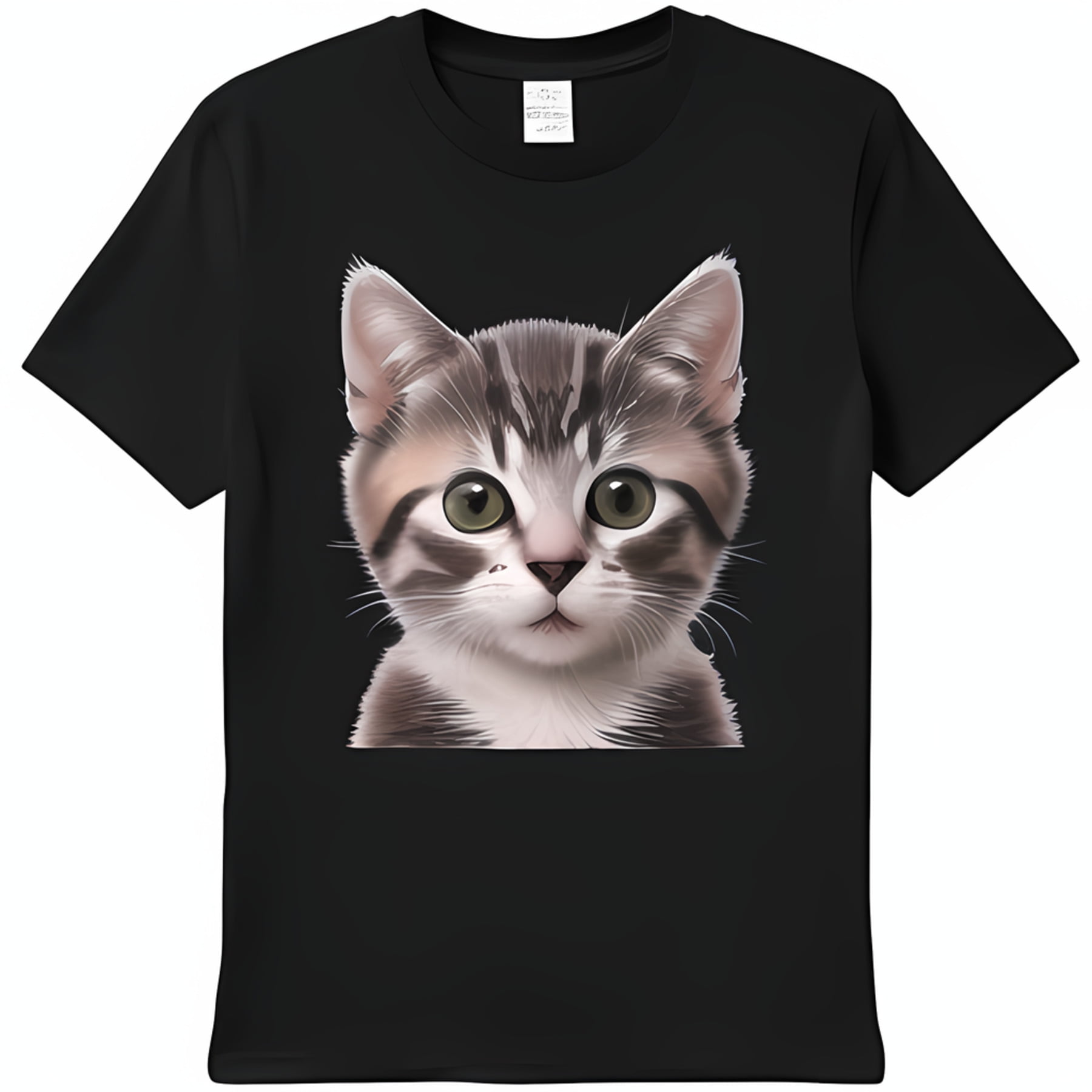 Lightning Laugh Black T-Shirt Hyper realistic comic Design with ...