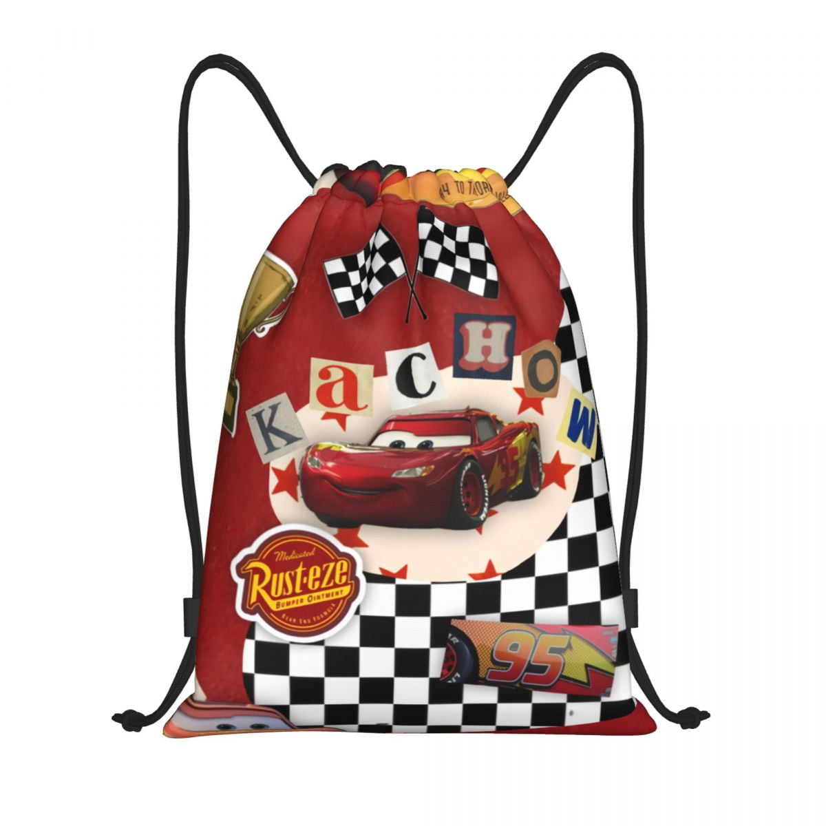 Lightning Mc Racer Drawstring Bags Men Women Lightweight Cartoon Cars ...