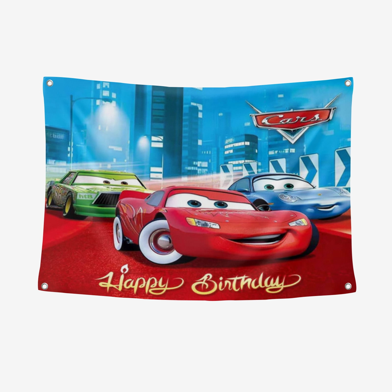 Lightning McQueen 3.28*4.92FT/100*150CM Banner Background Backdrop ...