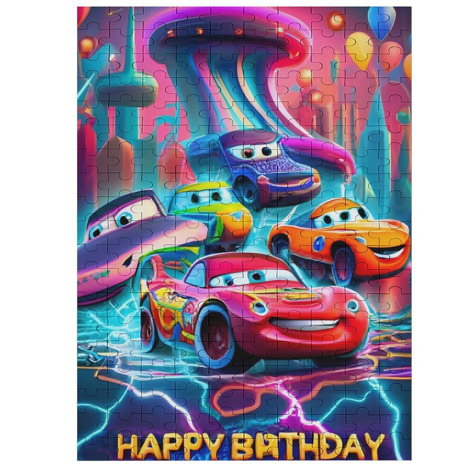 Lightning McQueen Anime Puzzles for Kids Interactive Brain Teasers for ...