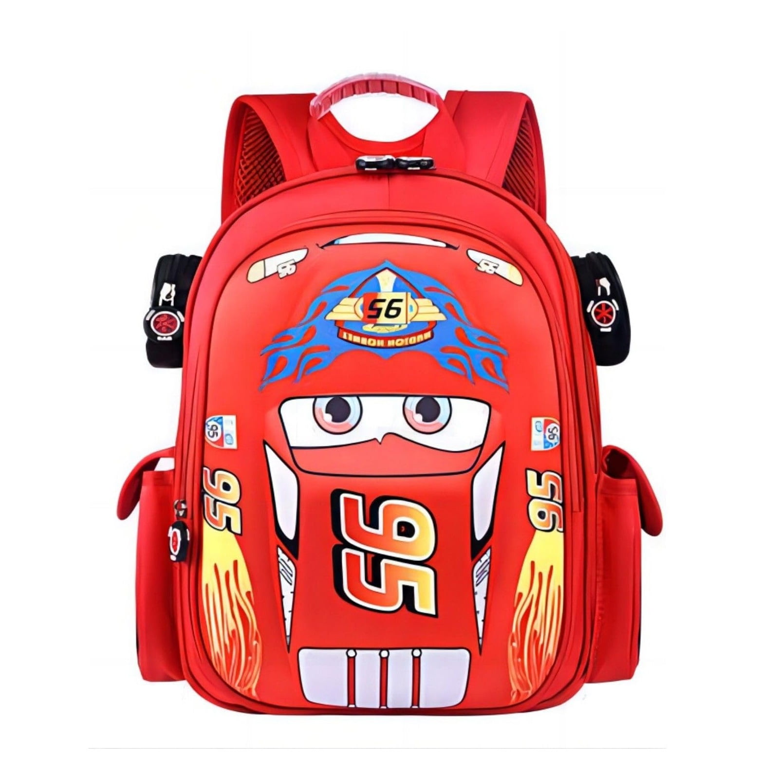 Lightning McQueen Backpack 3D Student Cars Backpack Waterproof ...