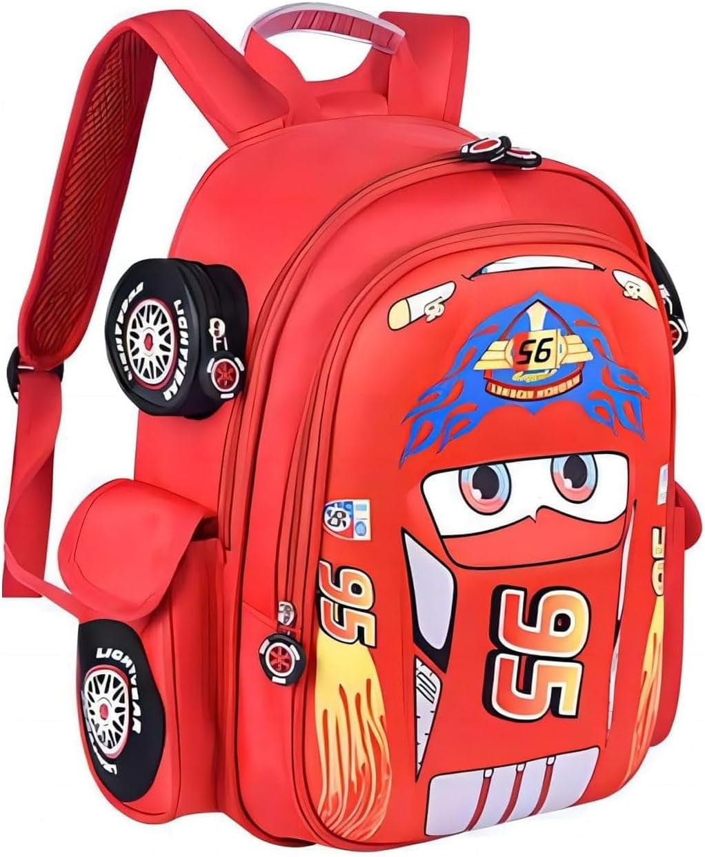 Lightning McQueen Backpack Backpack Waterproof Cartoon Truck Car Snack ...