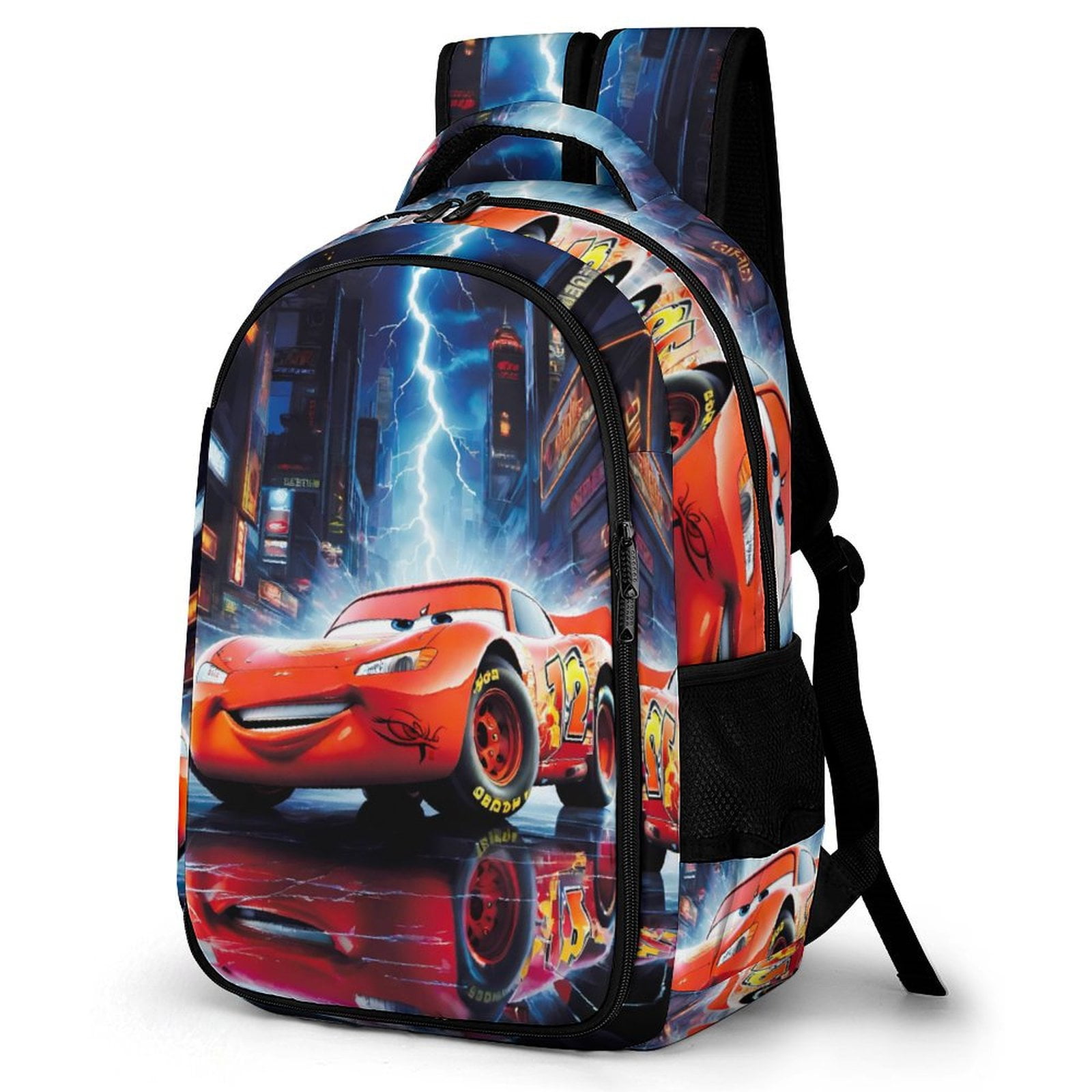 Lightning-McQueen Backpack, Lightweight Dual Zippers School Backpacks ...
