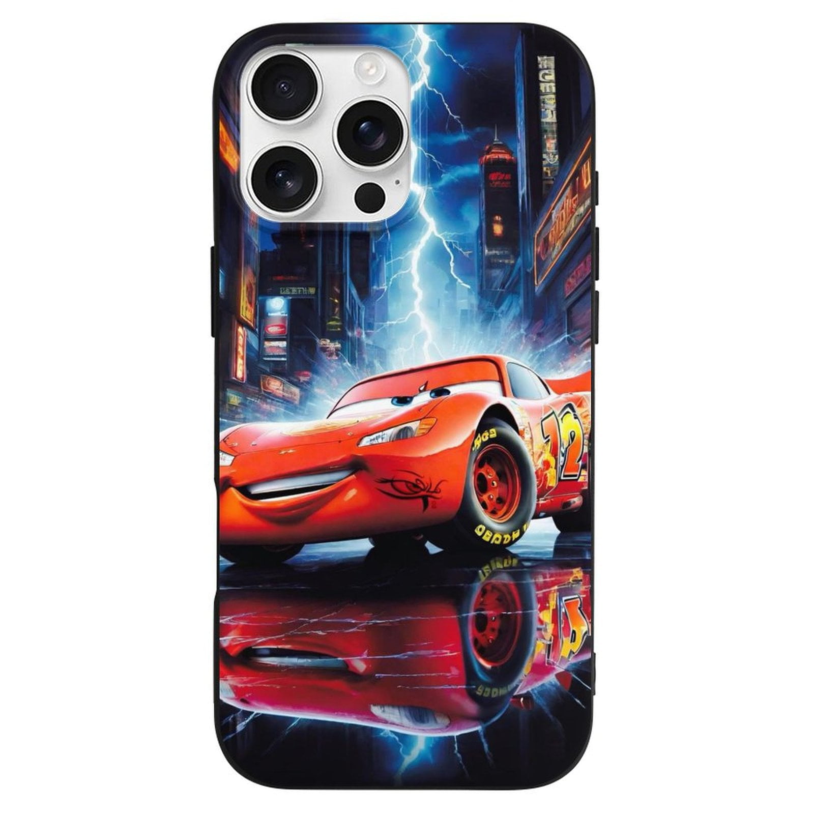 Lightning McQueen Car Case for iPhone 16 Pro Max Lightning McQueen Car ...