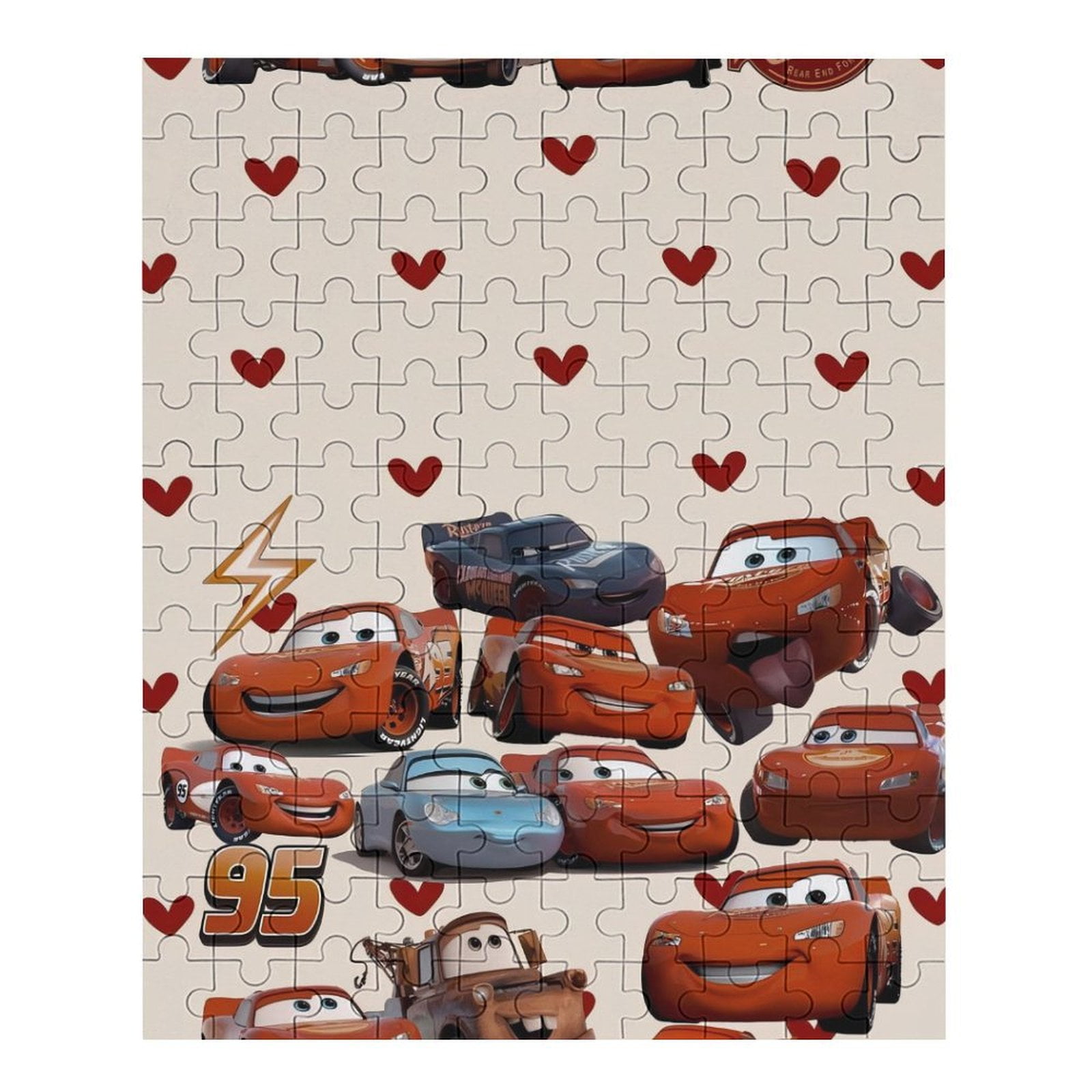 Lightning McQueen Christmas Jigsaw Puzzles Interlocking puzzles for ...