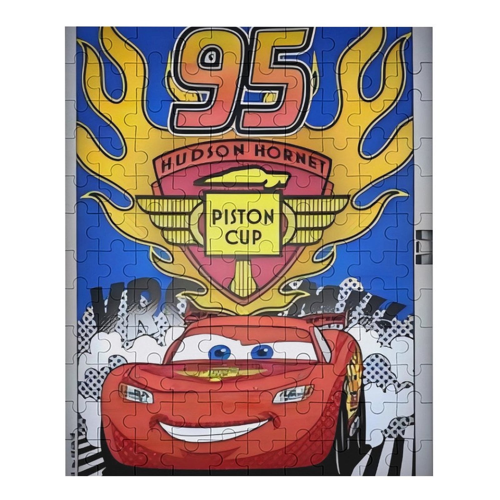 Lightning McQueen Christmas Jigsaw Puzzles Interlocking puzzles for ...