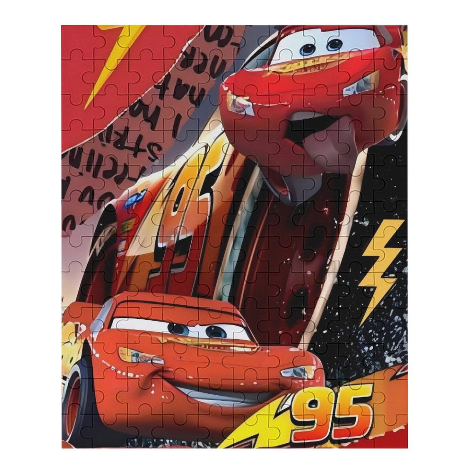 Lightning McQueen Christmas Jigsaw Puzzles Interlocking puzzles for ...