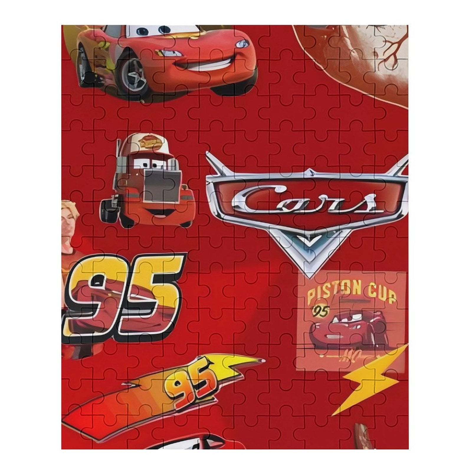 Lightning McQueen Christmas Jigsaw Puzzles Interlocking puzzles for ...