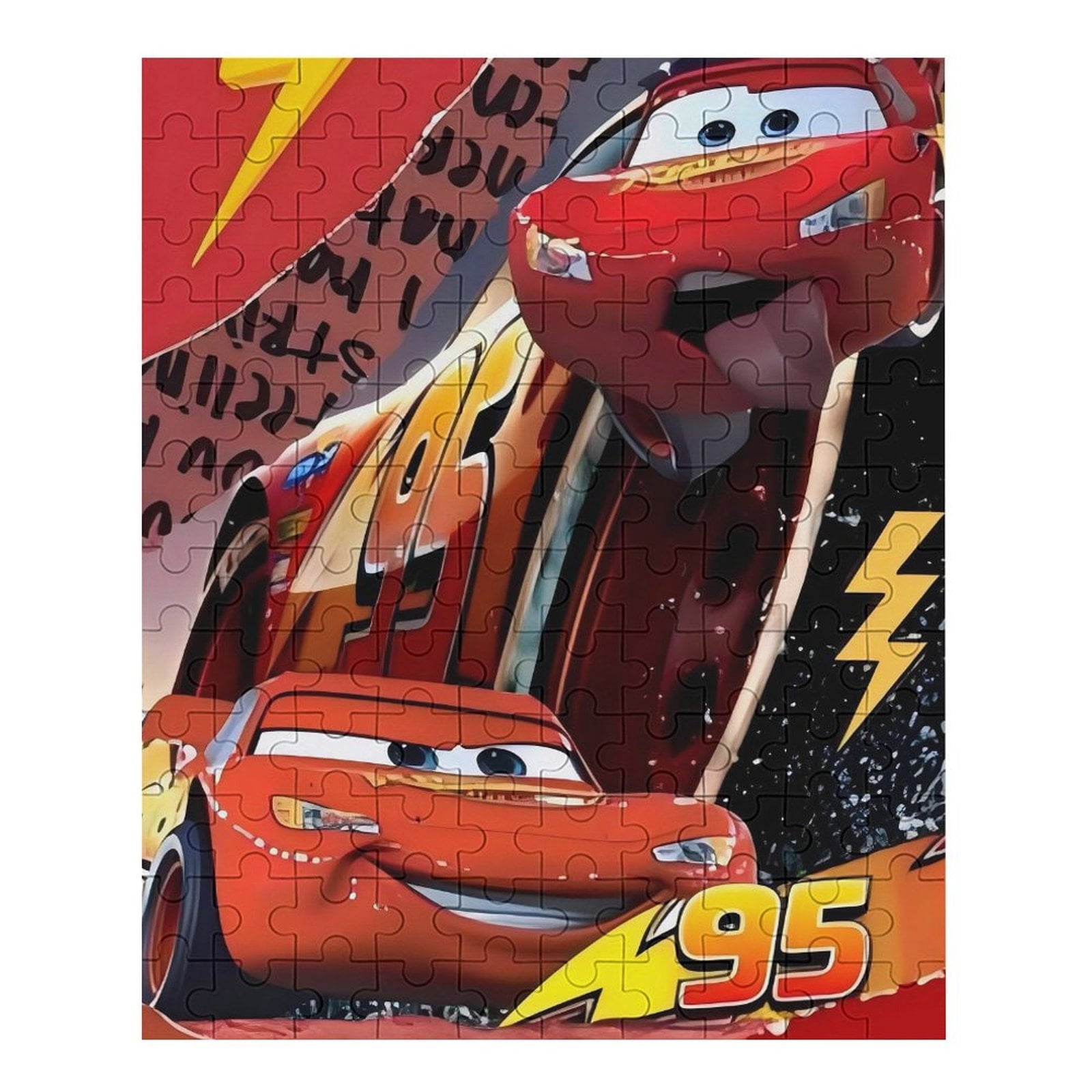 Lightning McQueen Christmas Jigsaw Puzzles Interlocking puzzles for ...