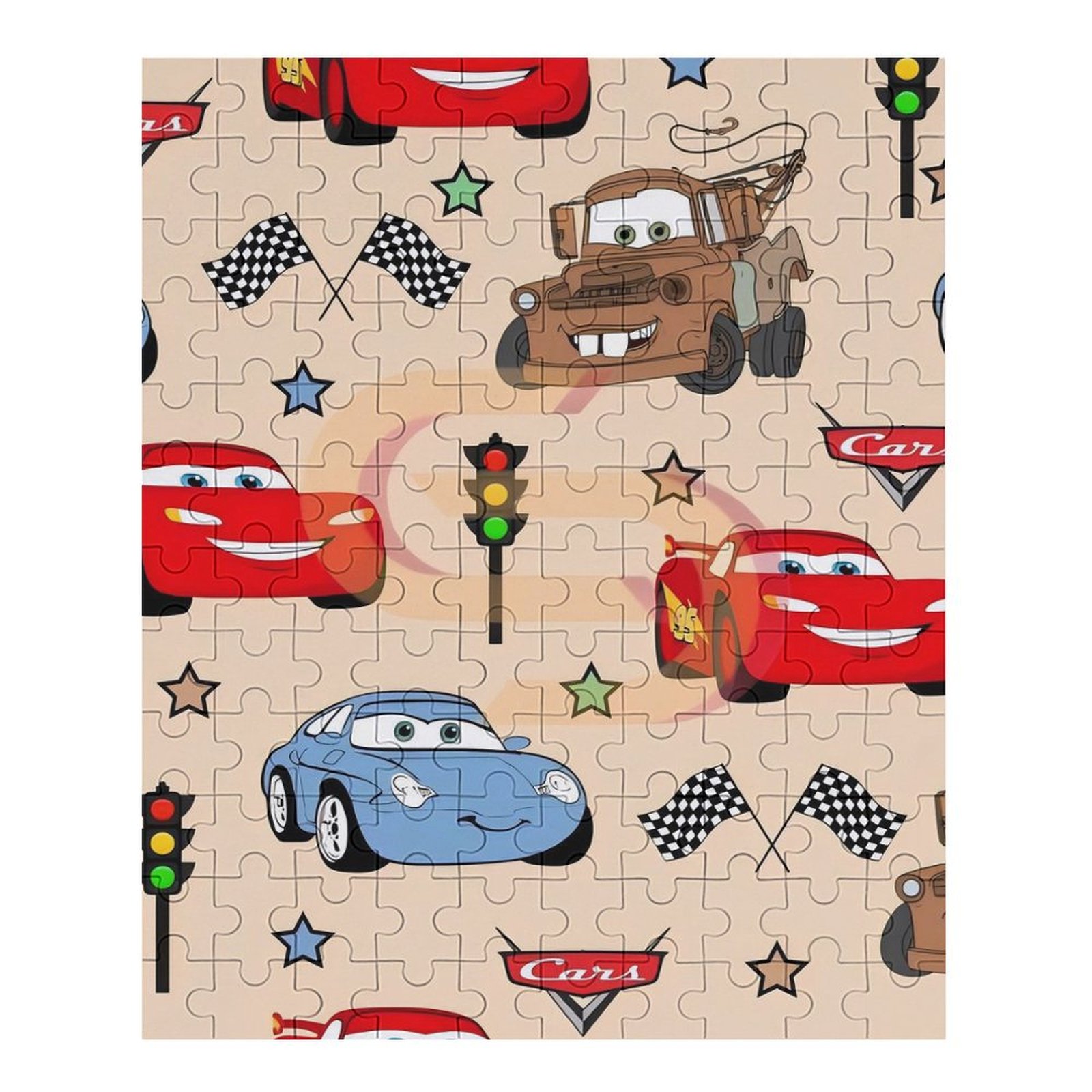 Lightning McQueen Christmas Jigsaw Puzzles Interlocking puzzles for ...