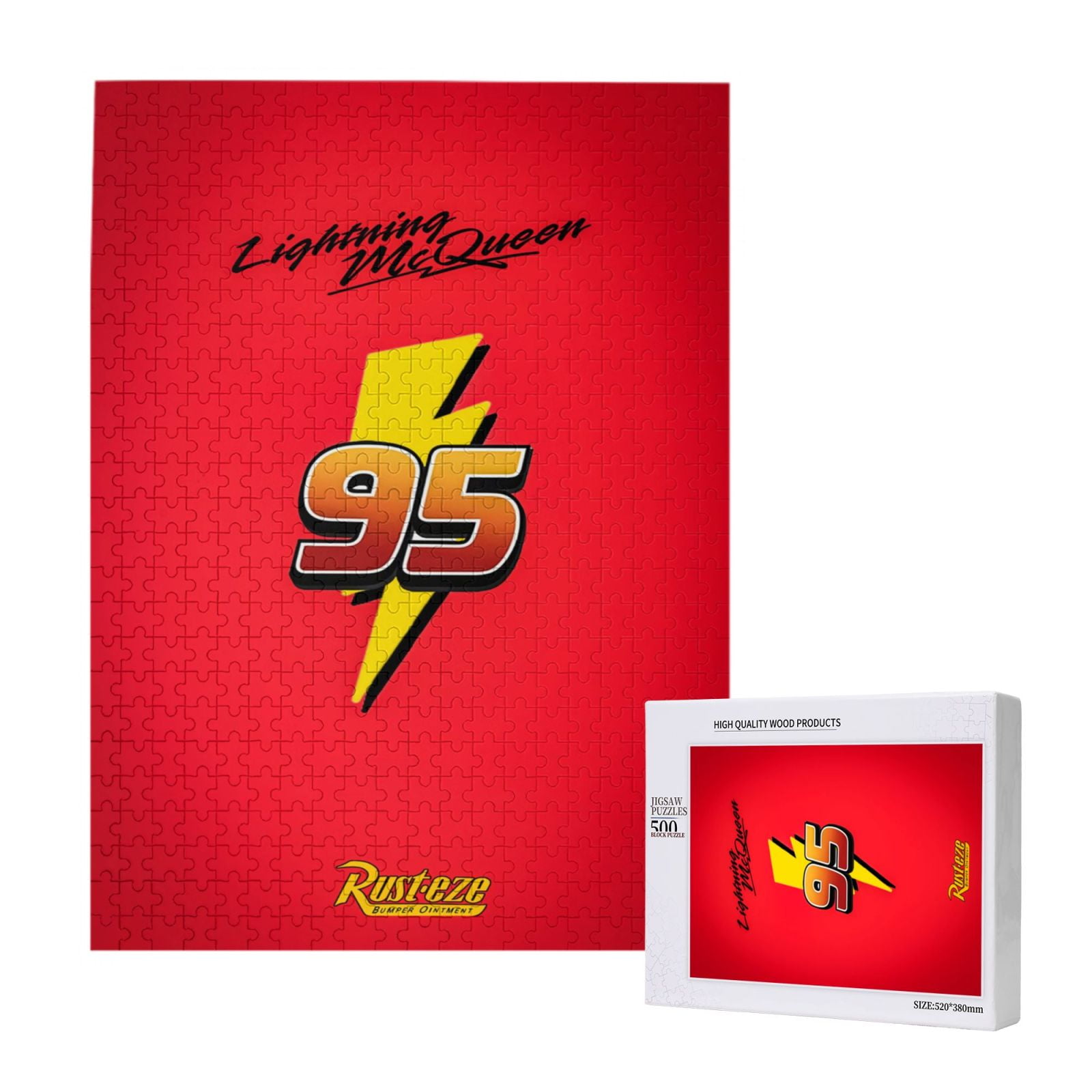 Lightning McQueen Jigsaw Puzzle Interactive Brain Teaser Board Game for ...