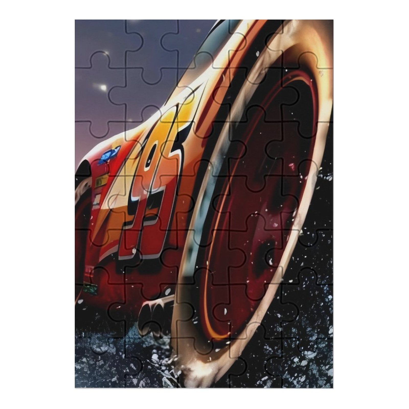 Lightning McQueen Jigsaw Puzzle Toy Cartoon Anime Interlocking Puzzle ...