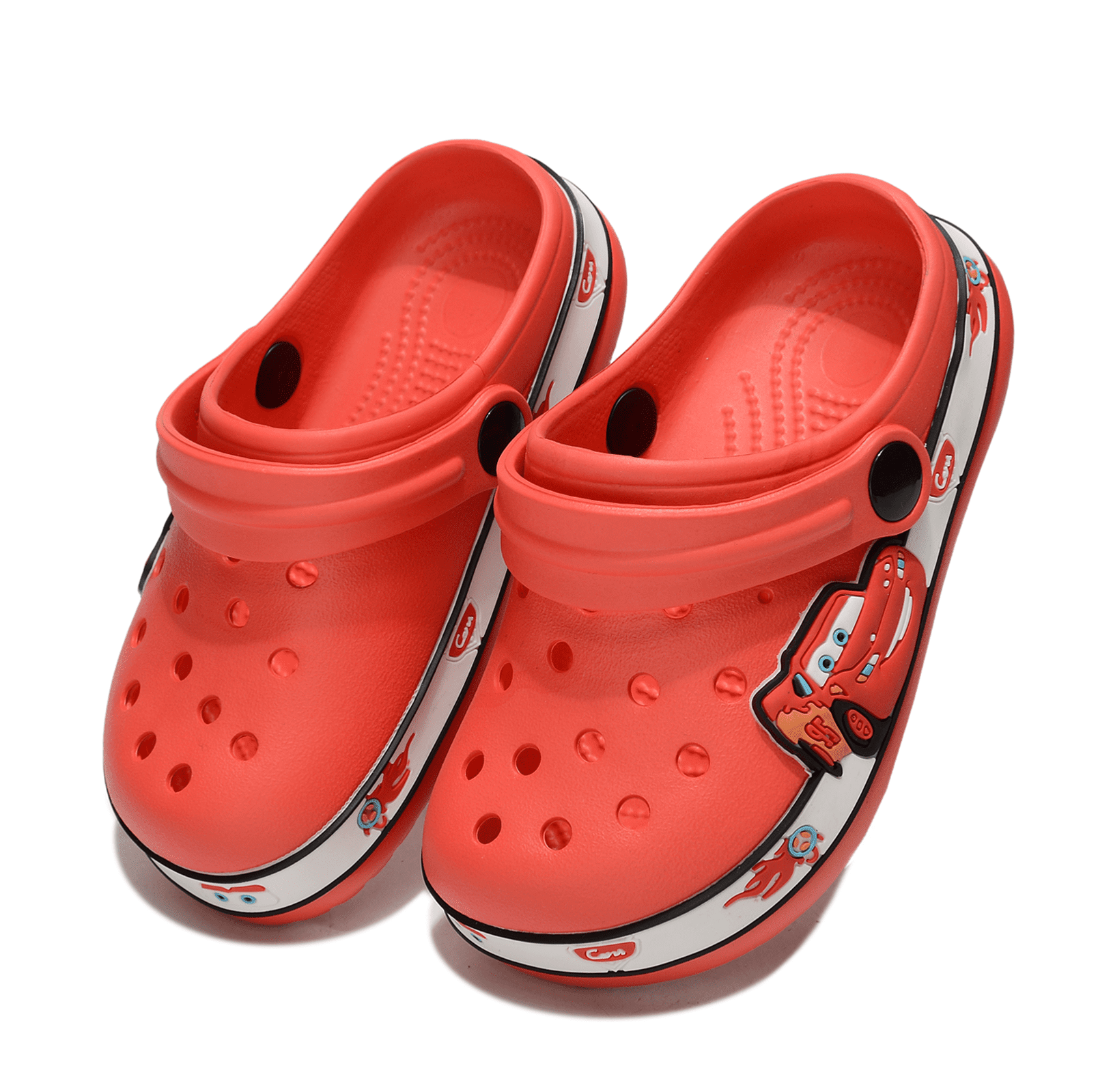 Lightning McQueen Kids Boys Clogs Cute Cartoon Garden Shoes Slip On ...