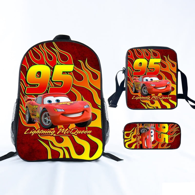 Lightning McQueen Pattern Backpack Cartoon Backpack Large Capacity ...
