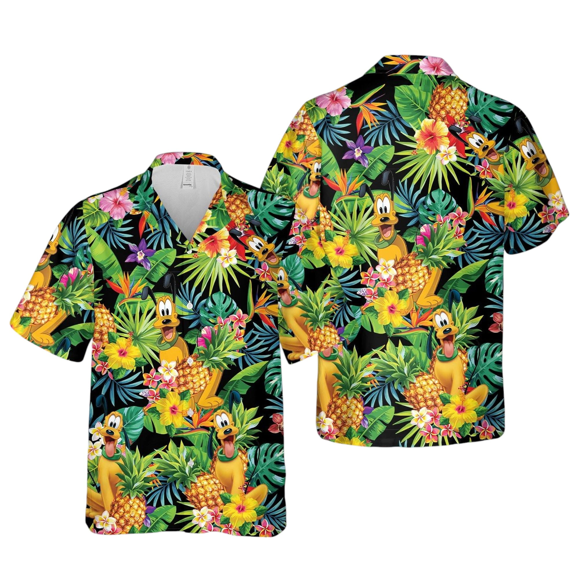 Lightning McQueen and Doc Hudson Hawaiian Shirt, Disney Summer - Walmart.com