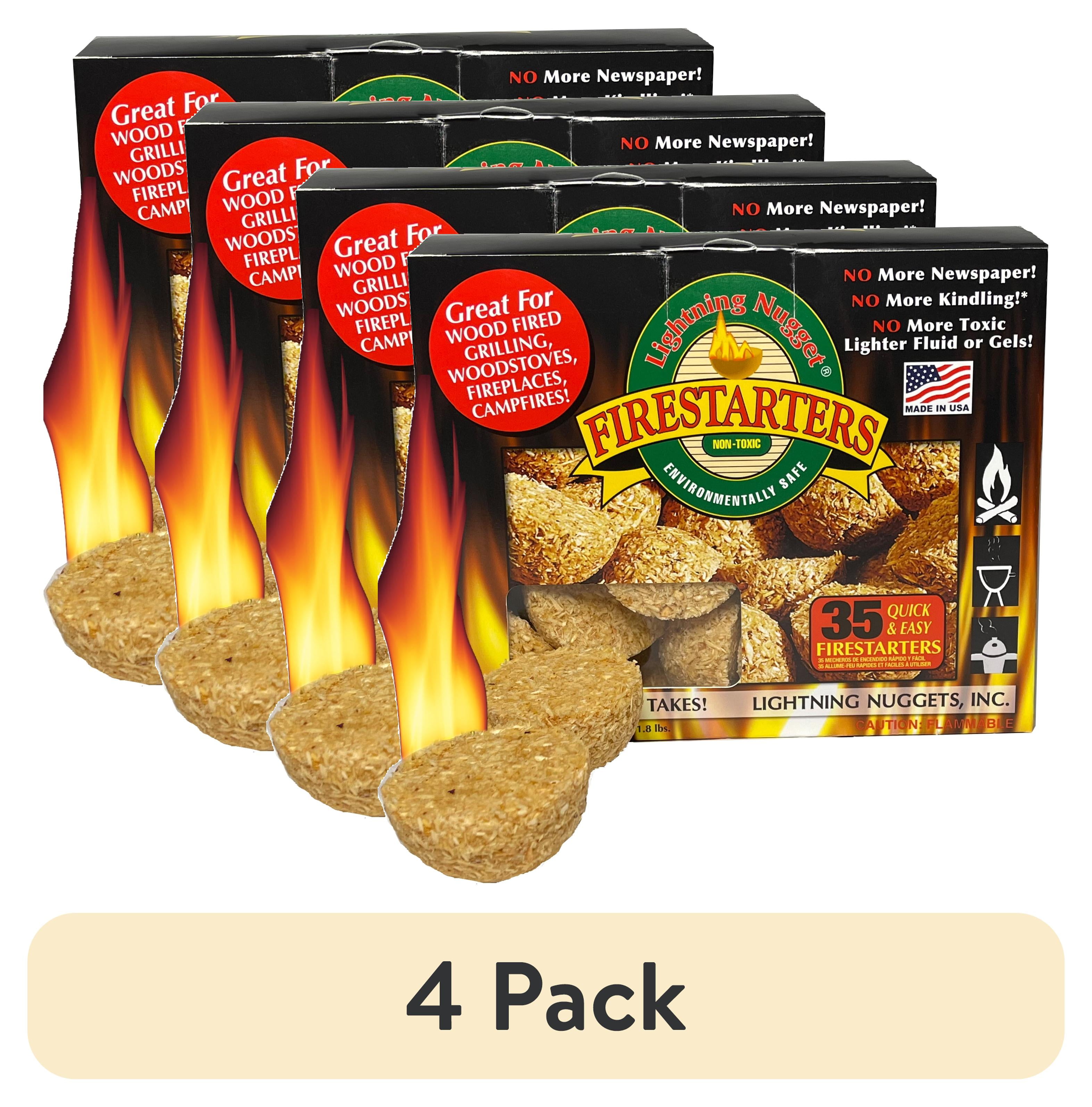 (4 pack) Lightning Nuggets 2 Pounds N35VBOX New All-Natural Fire ...