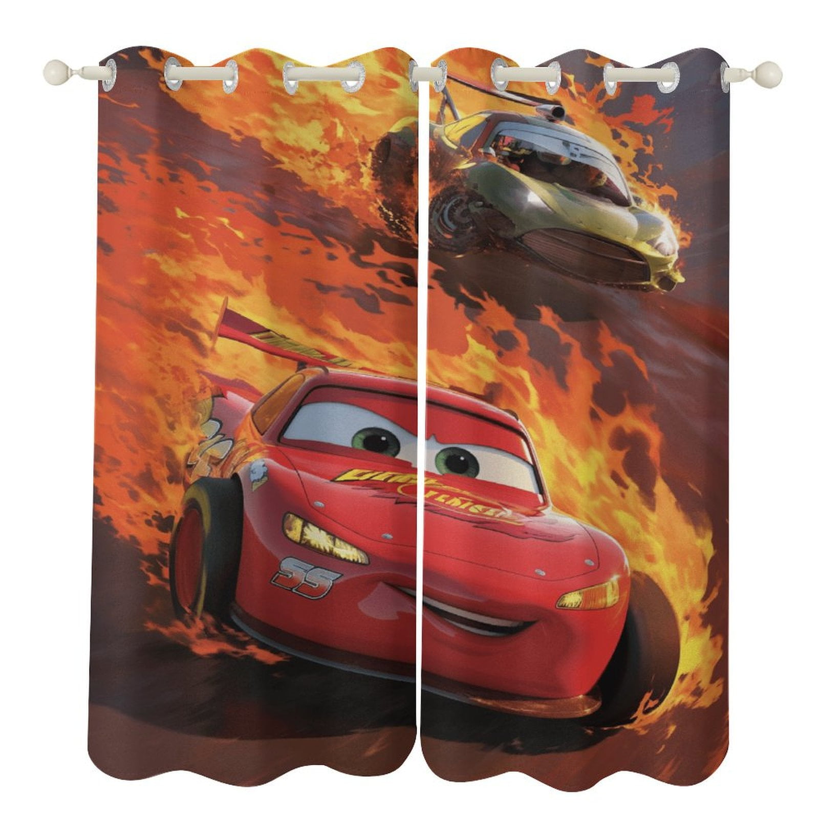 Lightning Pattern Race Car Suitable for Living Rooms with Perforated ...
