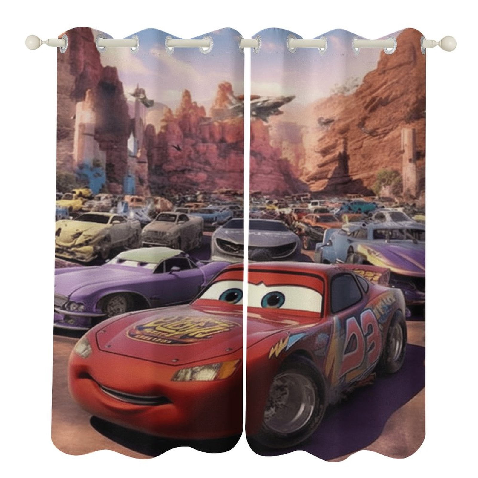 Lightning Pattern Race Car Suitable for Living Rooms with Perforated ...