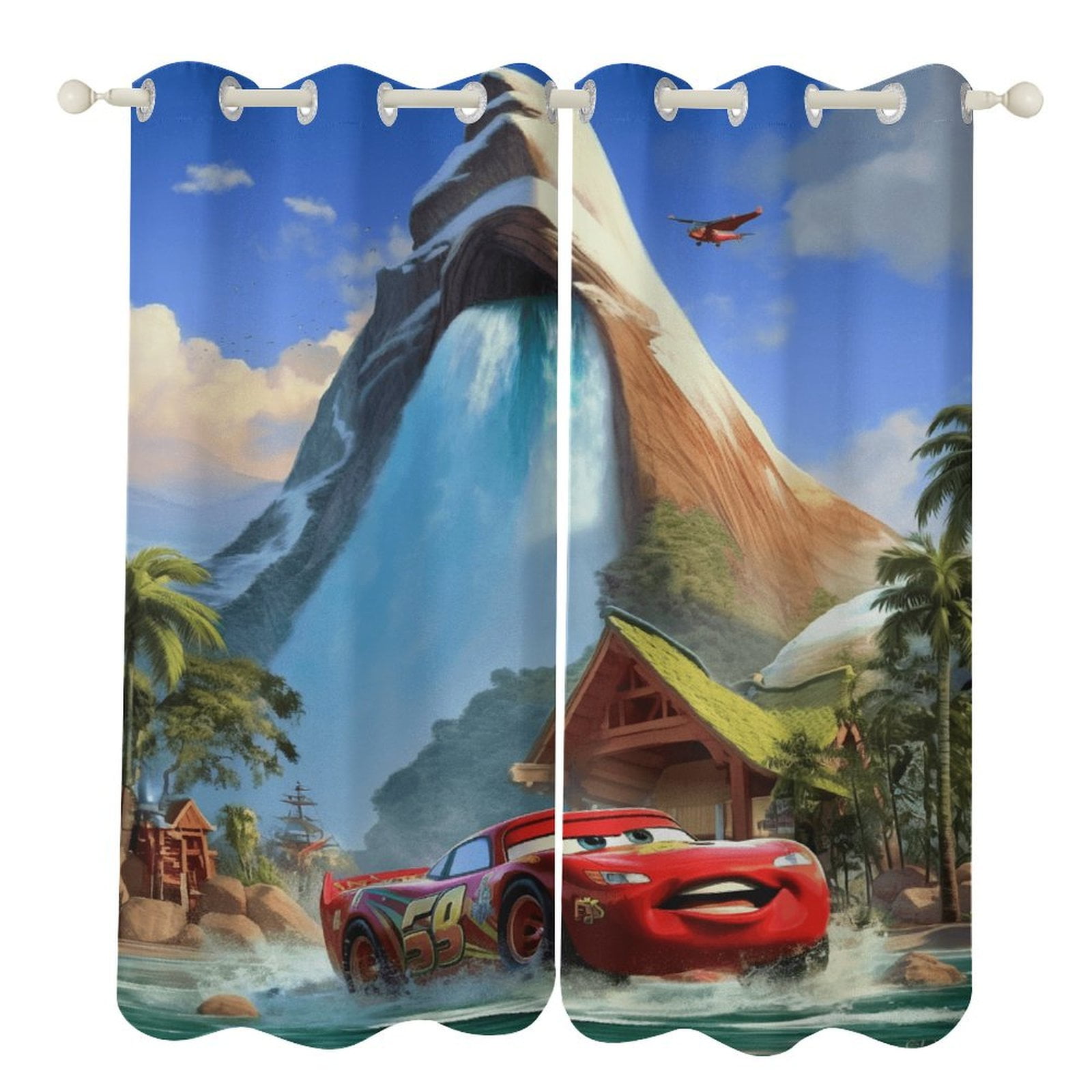 Lightning Pattern Race Car Suitable for Living Rooms with Perforated ...