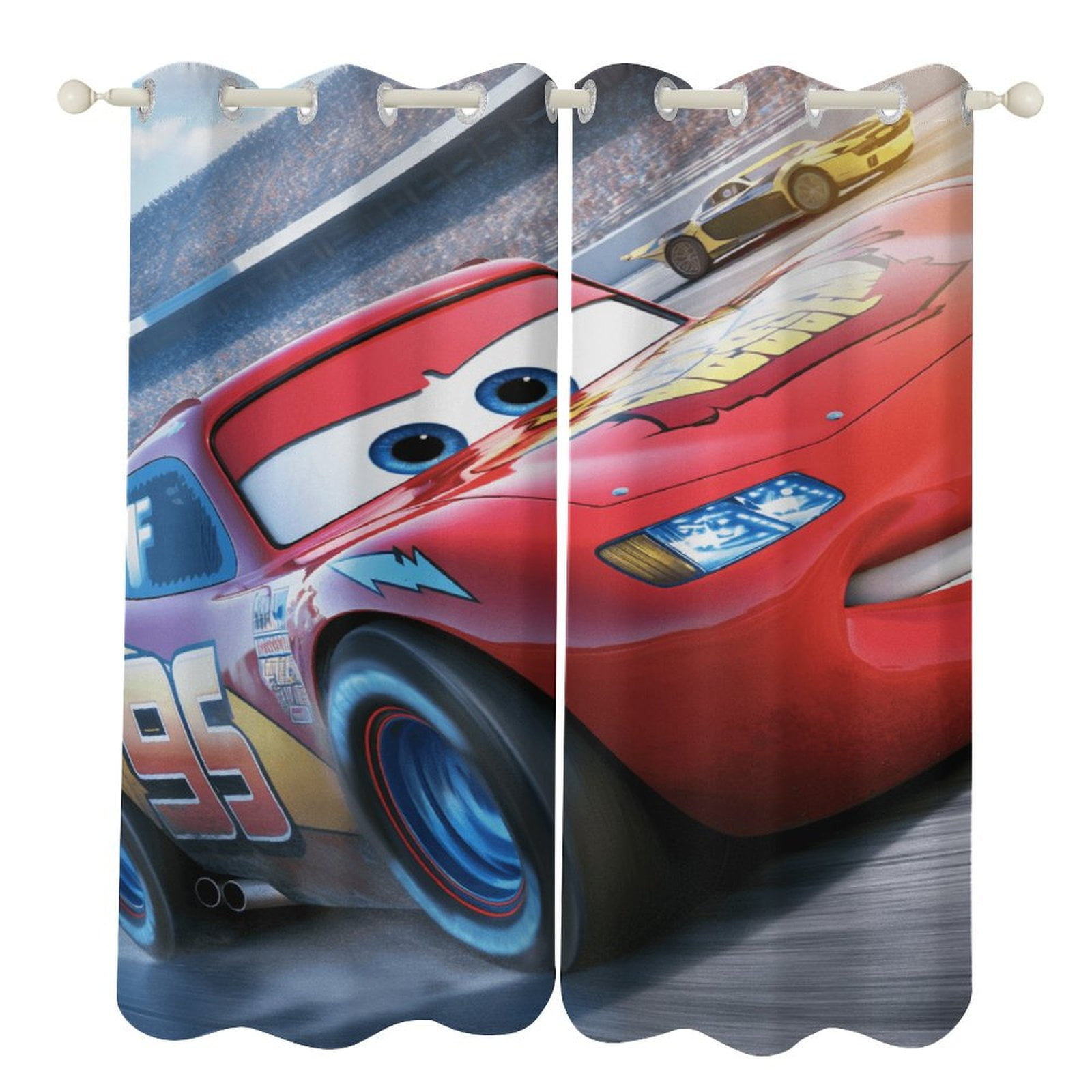 Lightning Pattern Race Car Suitable for Living Rooms with Perforated ...