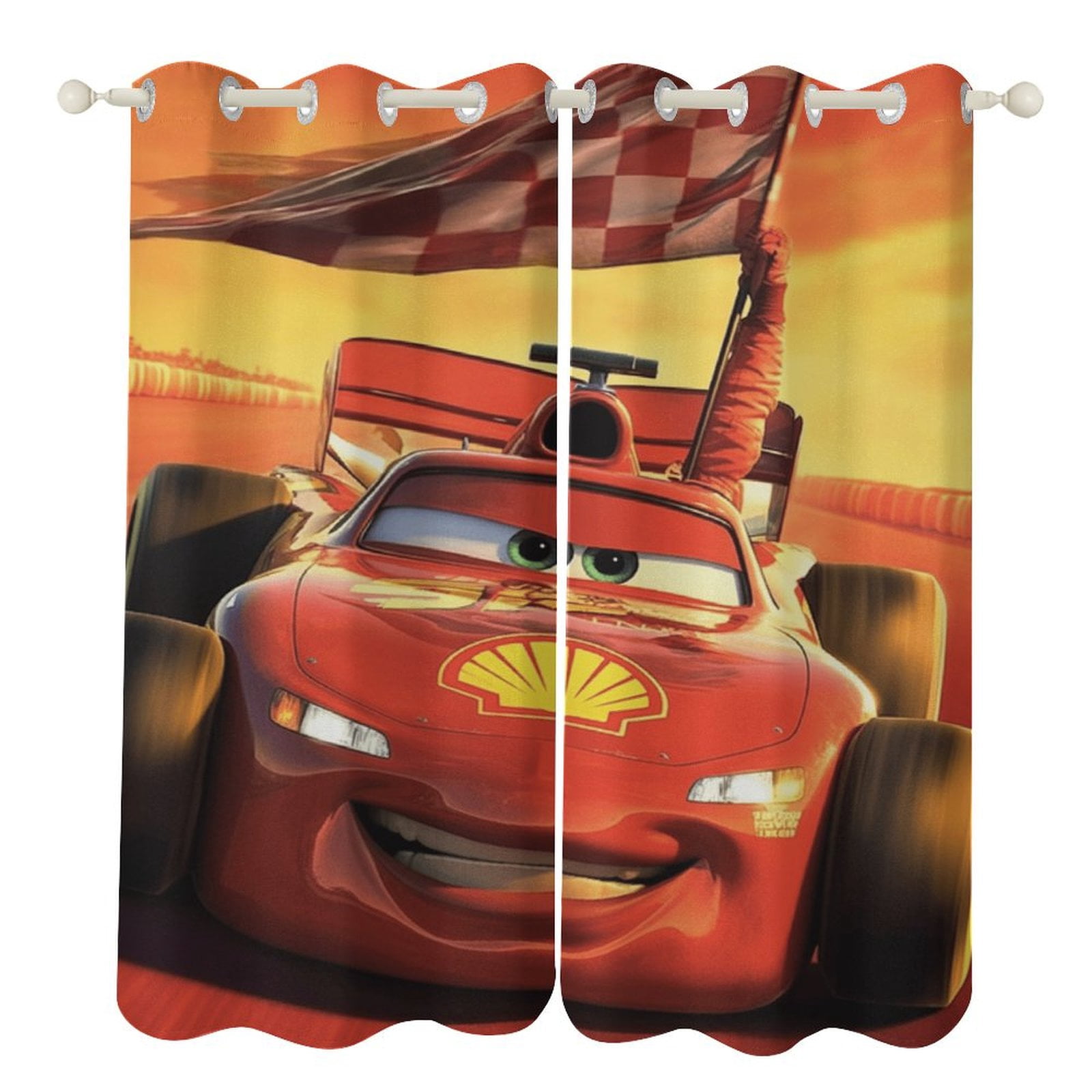 Lightning Pattern Race Car Suitable for Living Rooms with Perforated ...