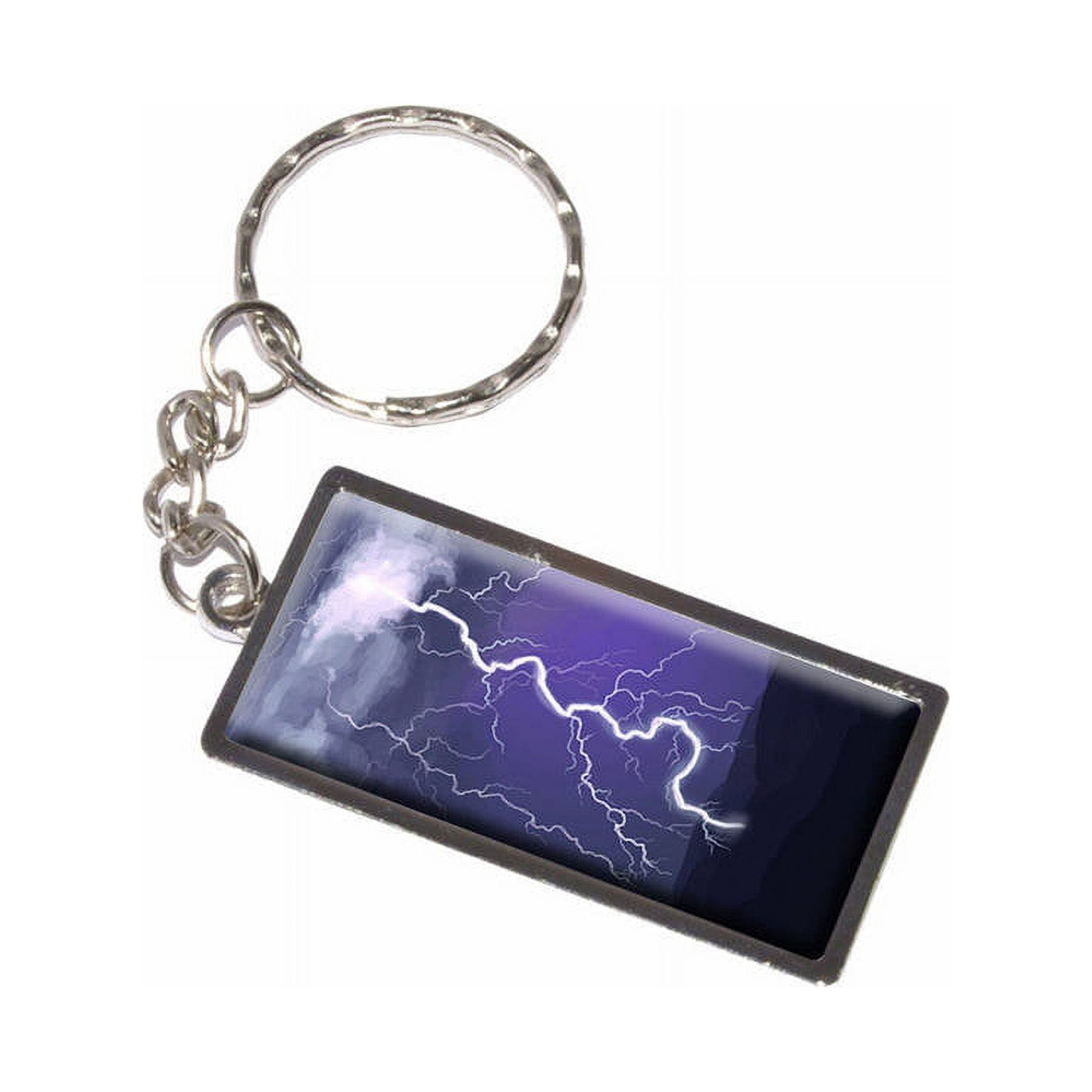 Lightning Storm Thunder Sky Weather Keychain Key Chain Ring - Walmart.com