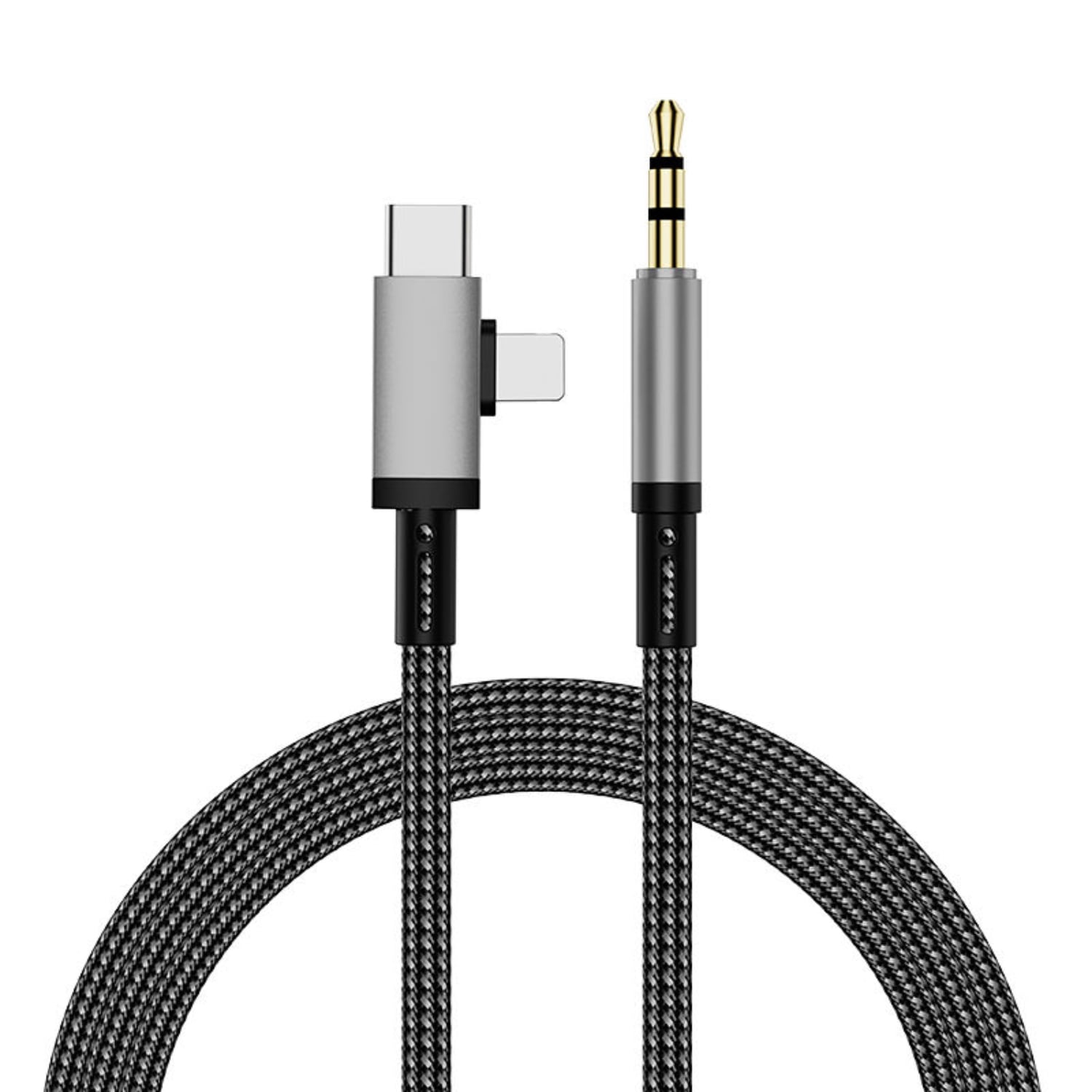 Lightning, USB-C To 3.5mm Braided Audio Cable, Suitable for IPhone ...
