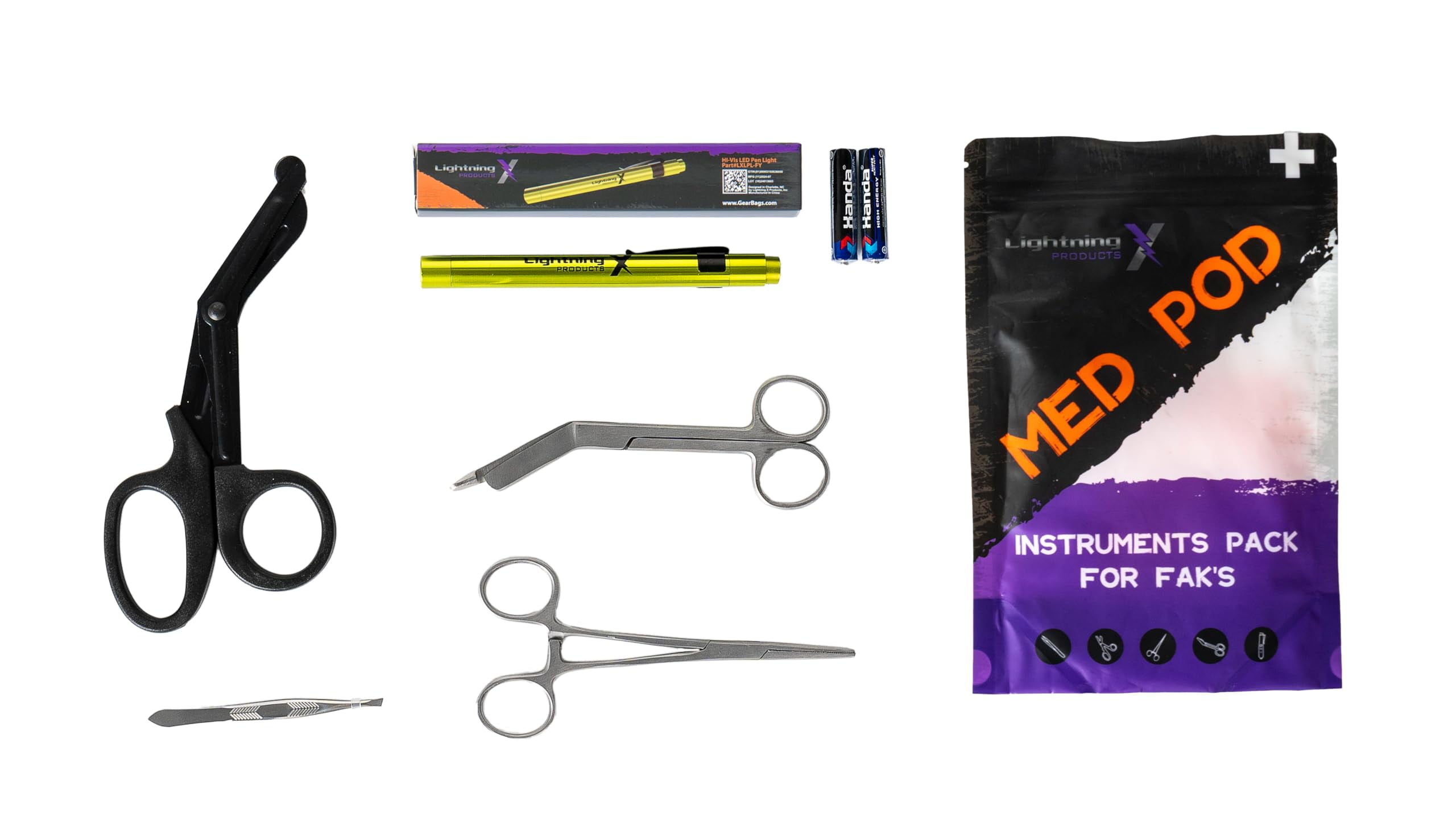 Lightning X MED POD: Instrument Refill for First Aid Trauma Kit ...