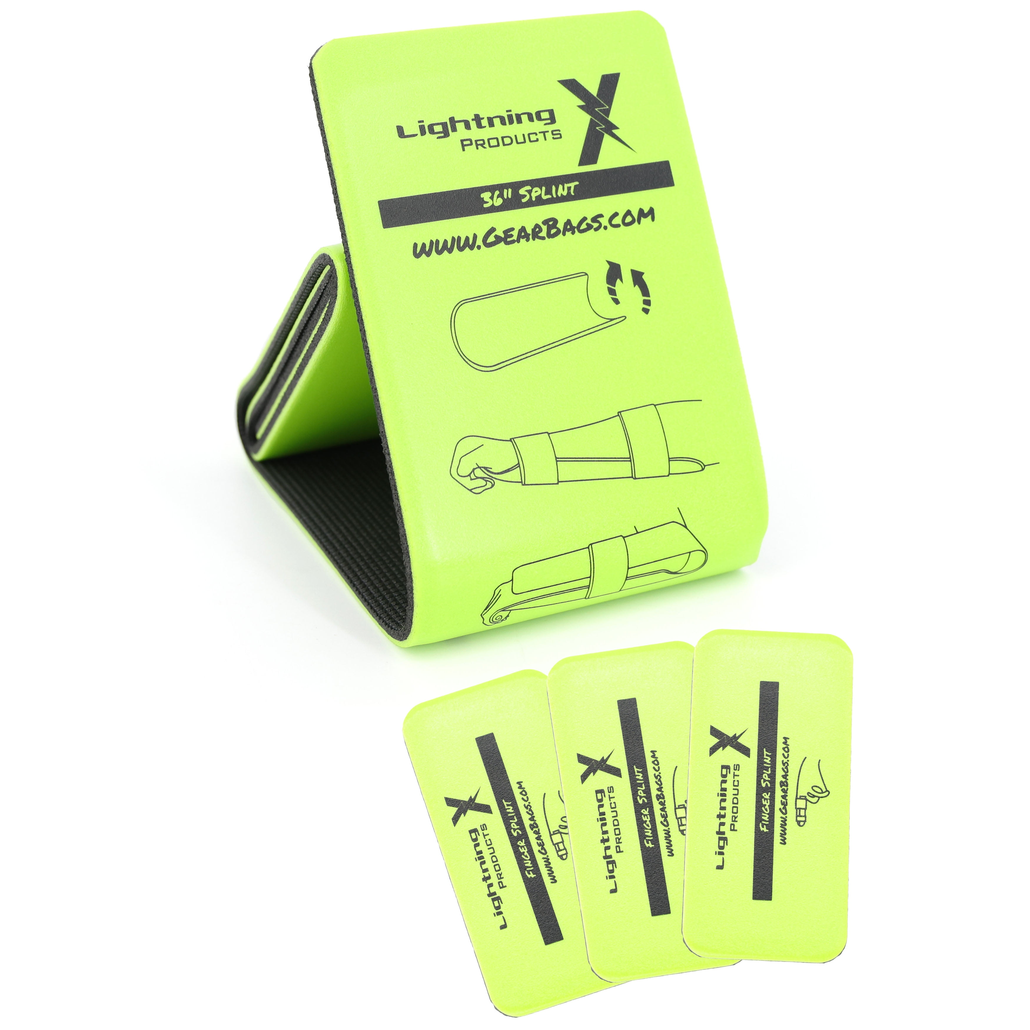 Lightning X Universal Padded Aluminum Medical Splint Kit - 36" Roll ...