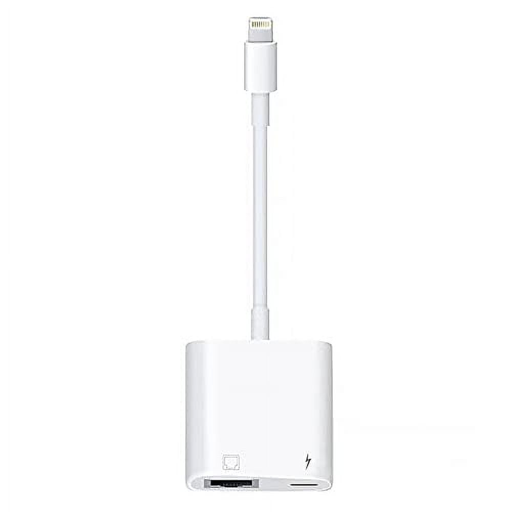 Lightning to RJ45 Ethernet LAN Network Adapter, 100Mbps Charging Plug ...