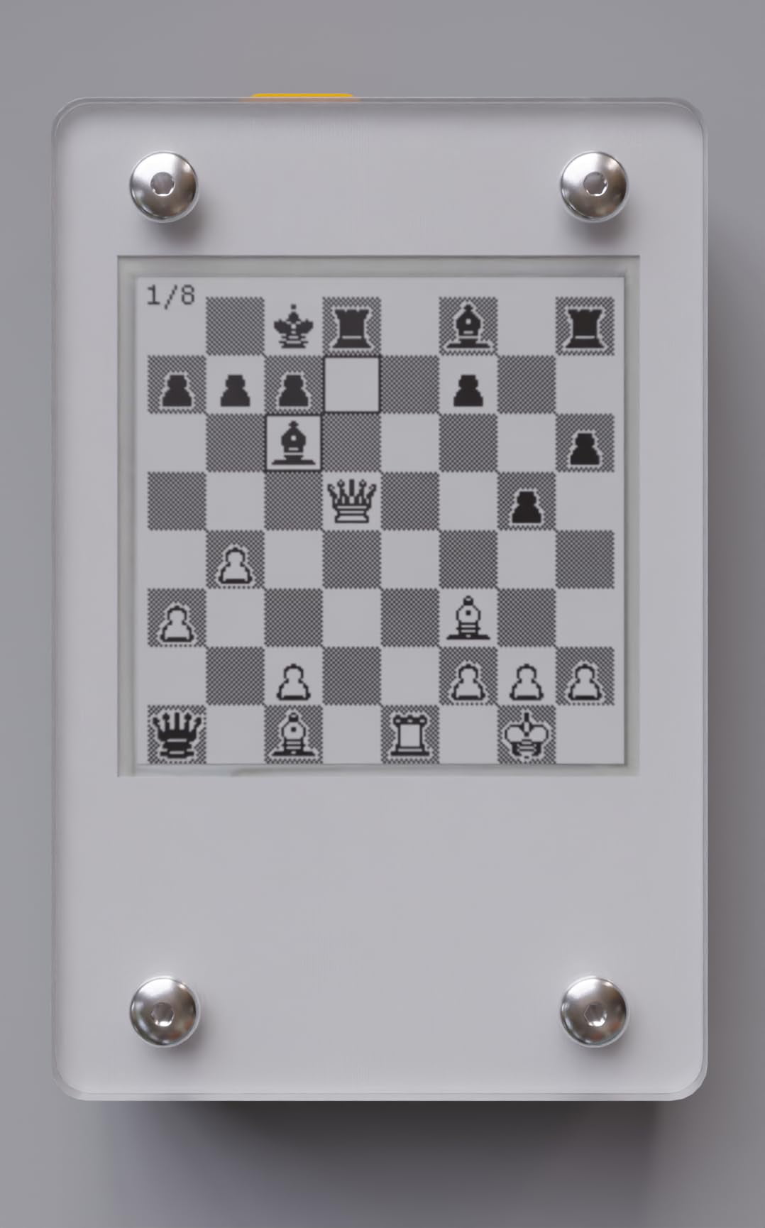 Lightnote Solar-Powered Chess Puzzle MMF7 Device - 25,000+ Checkmate Puzzles | E-Ink Display ...